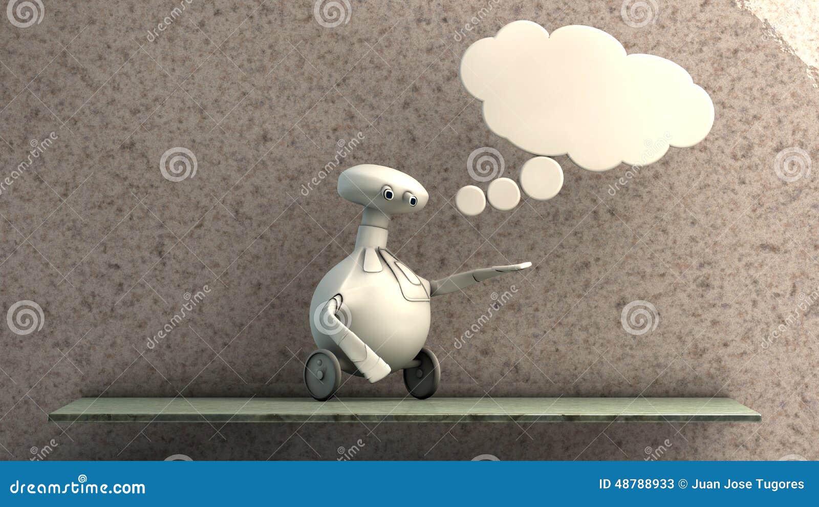 Imaginative robot stock illustration. Illustration of theory - 48788933