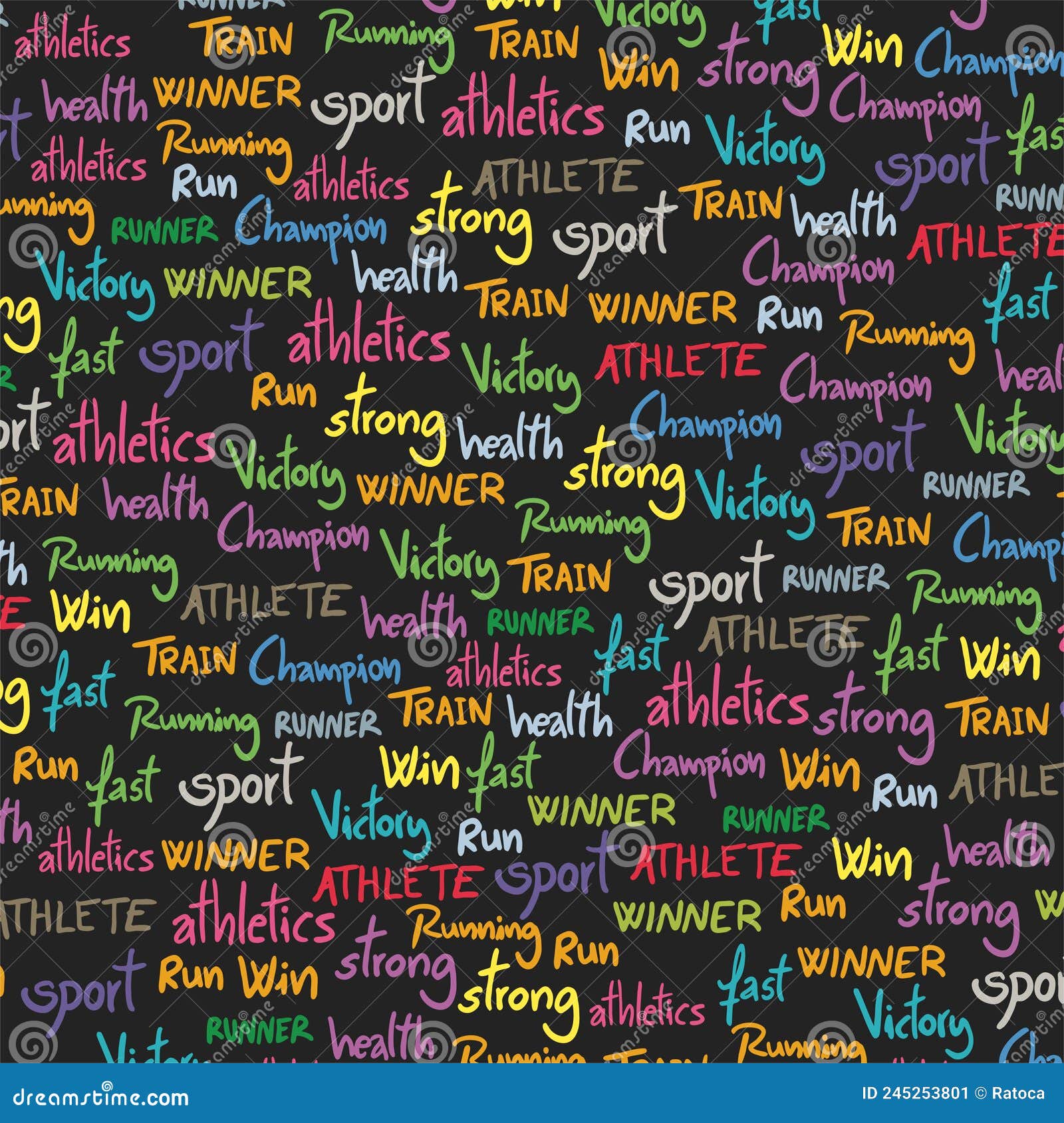 Imaginative Sports Words Background Stock Vector - Illustration of game ...