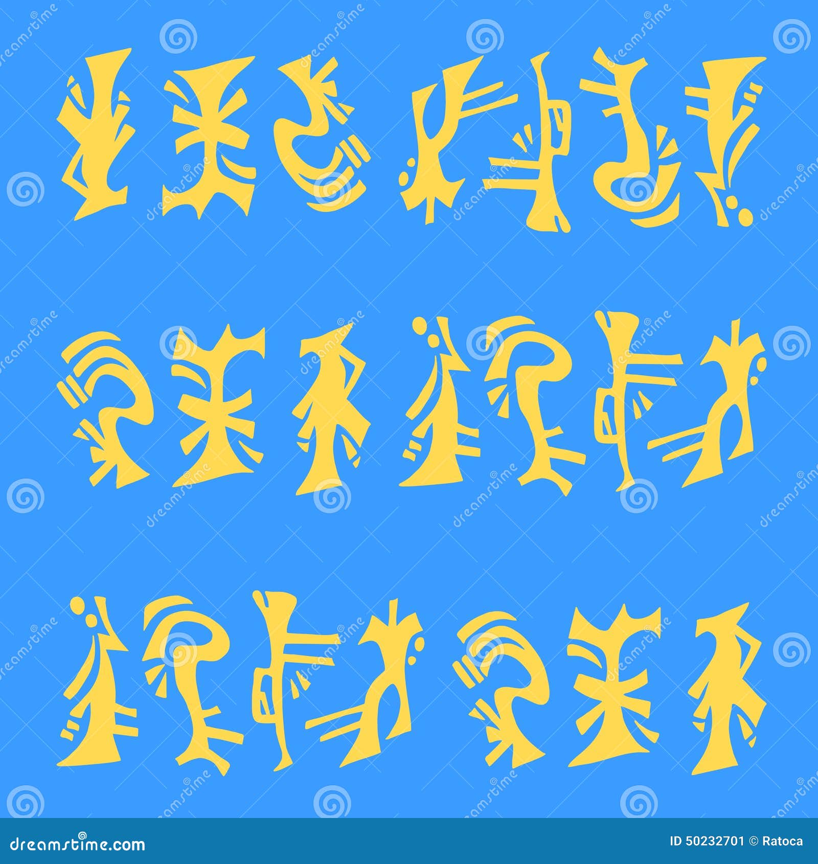 Imaginative symbols stock vector. Illustration of decoration - 50232701