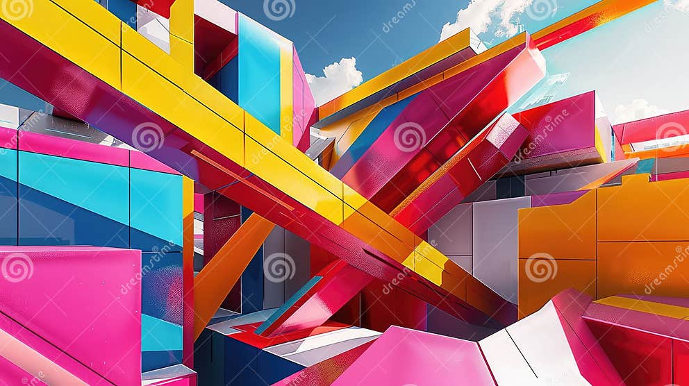 Imaginative Urban Structure: an Illustrative 3D Concept Featuring ...