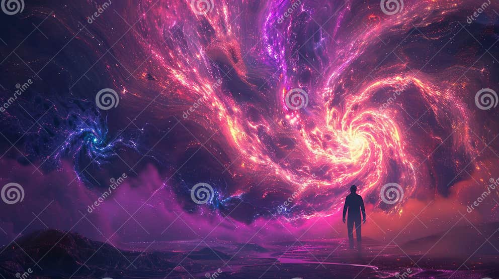Imaginative Visualization Exploring the Magic of Resonance Stock Photo ...