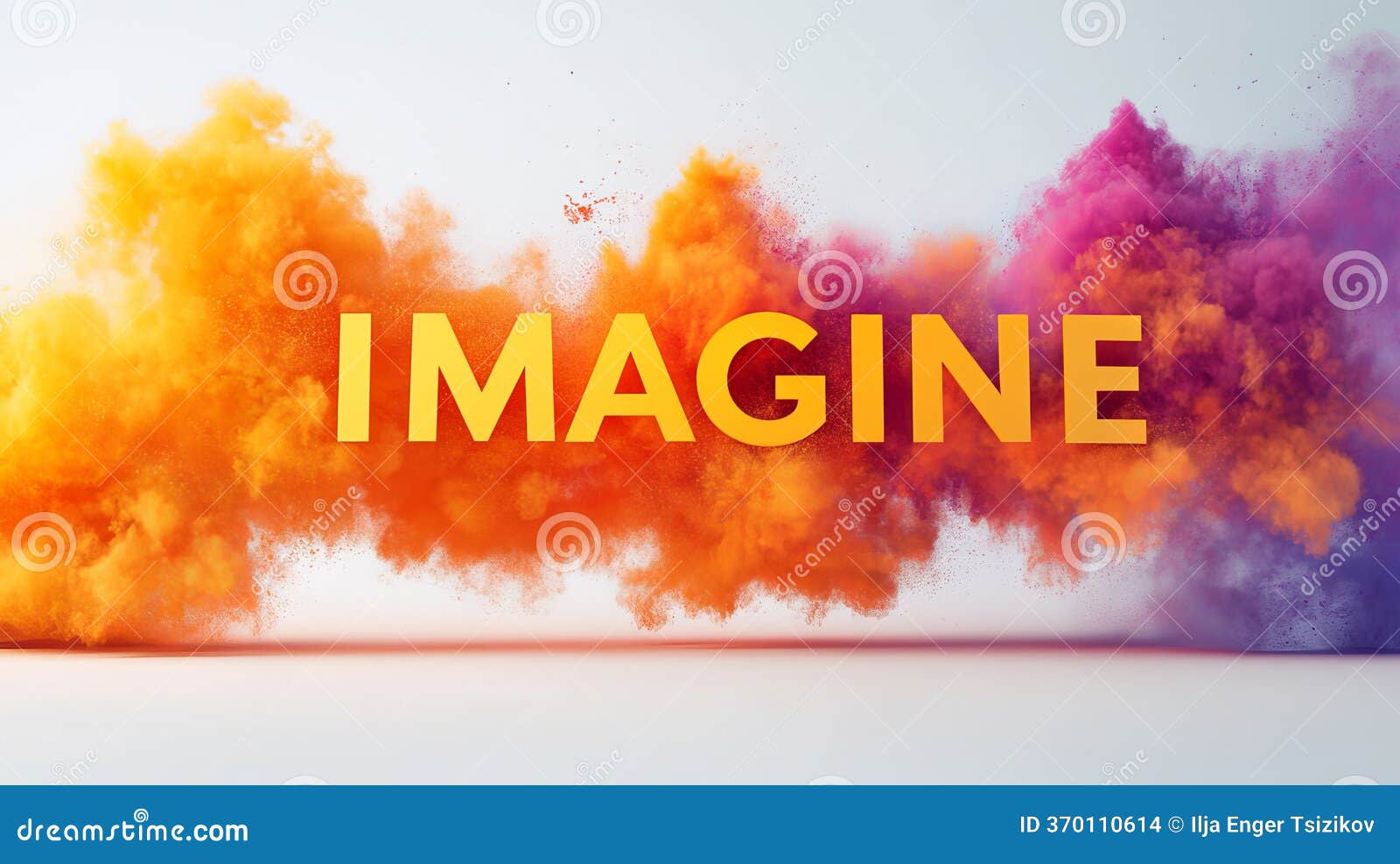 IMAGINE Colorful Overlapping Squares Banner Vector Illustration ...