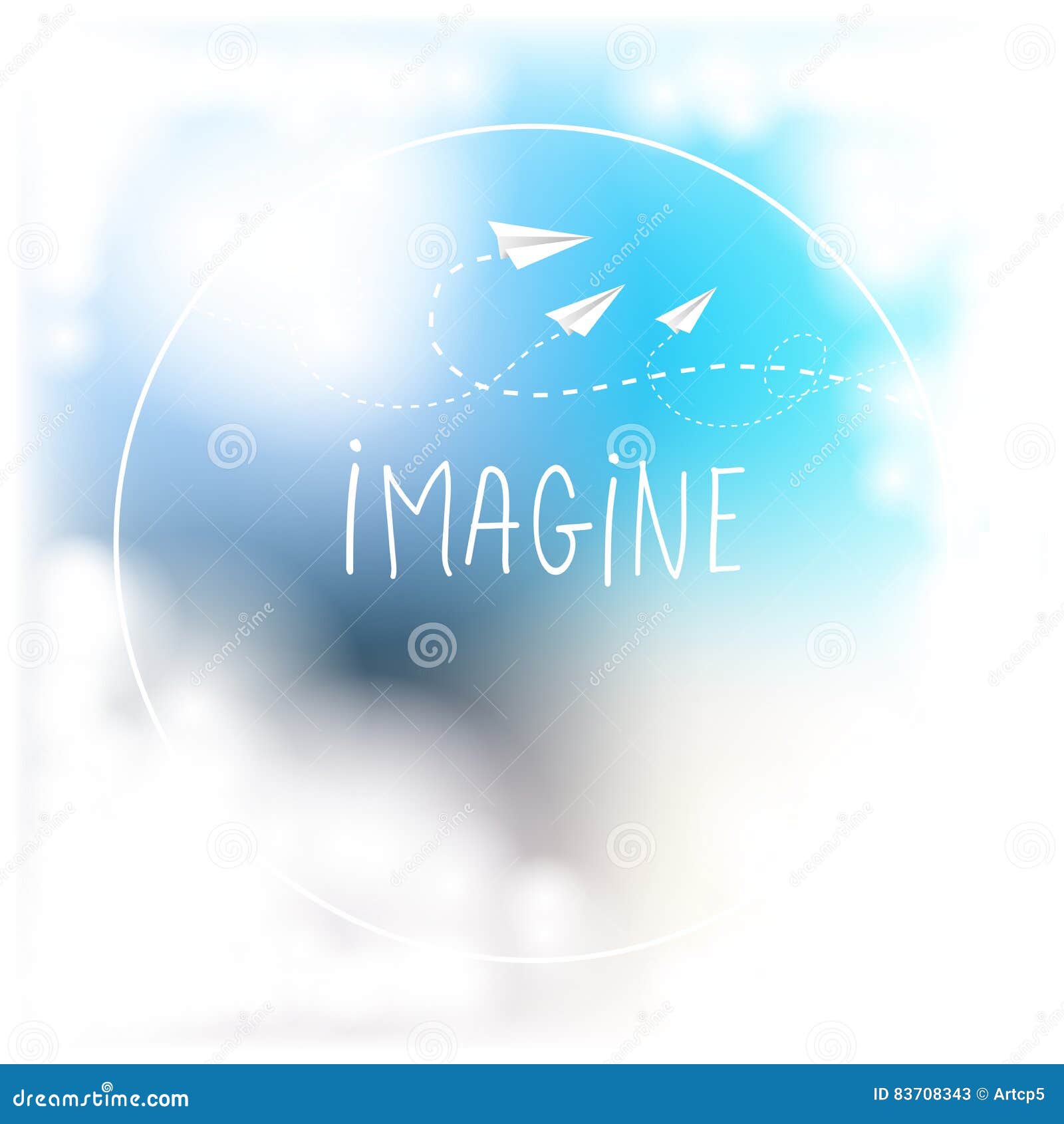Imagine creative concept stock vector. Illustration of symbol - 83708343
