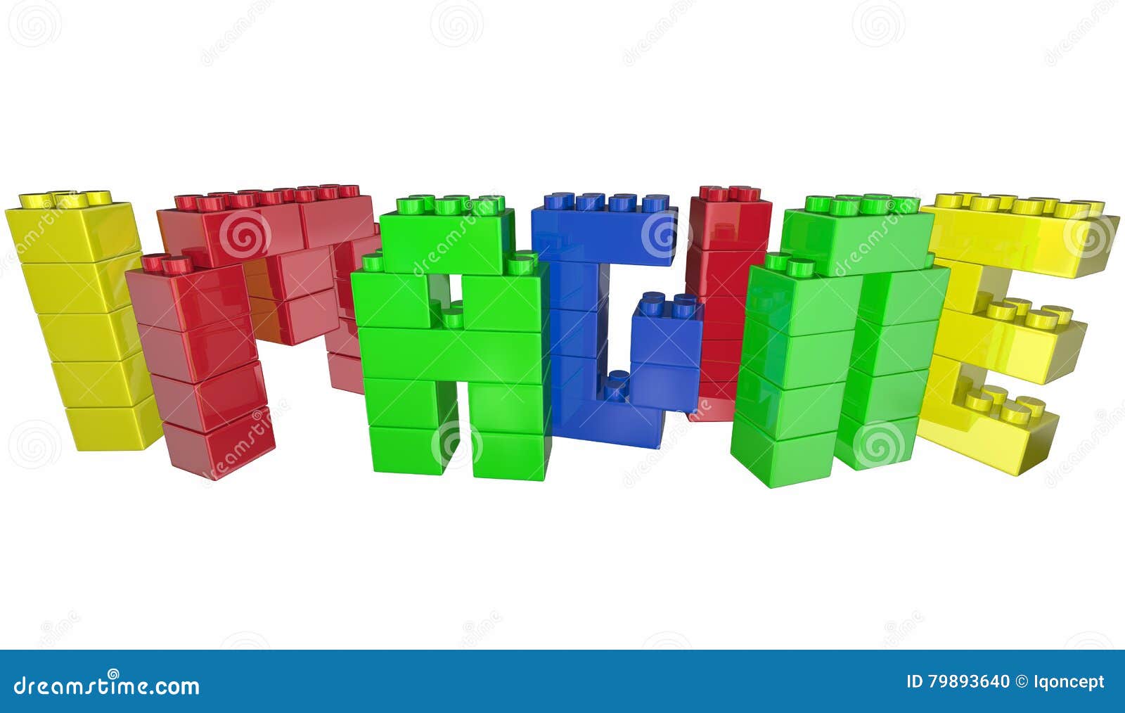 Imagine Dream Toy Blocks Word Letters Royalty-Free Stock Image ...