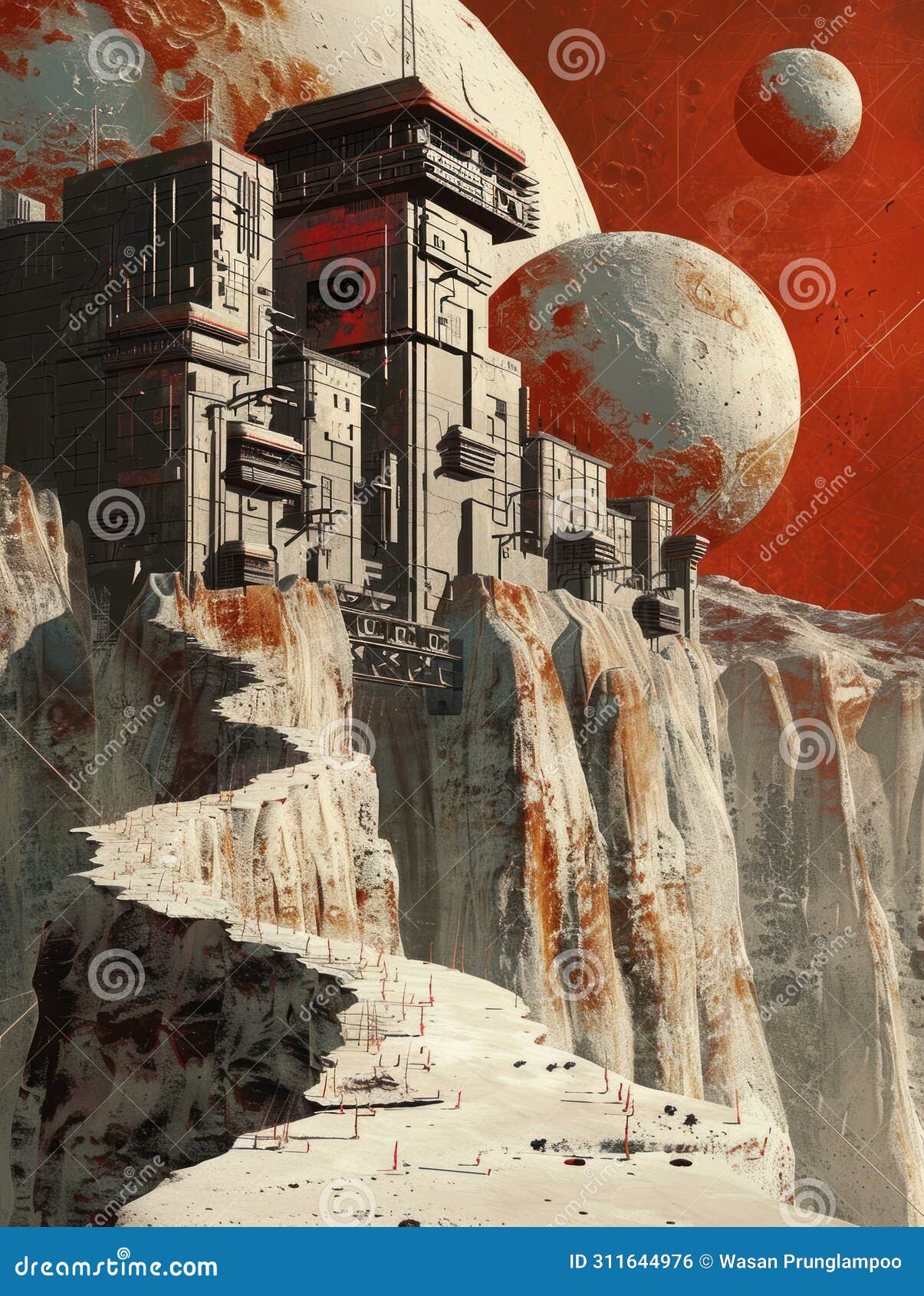 Imagine a Dynamic Visual of Martian Anarchist Colonies Evolving Over ...