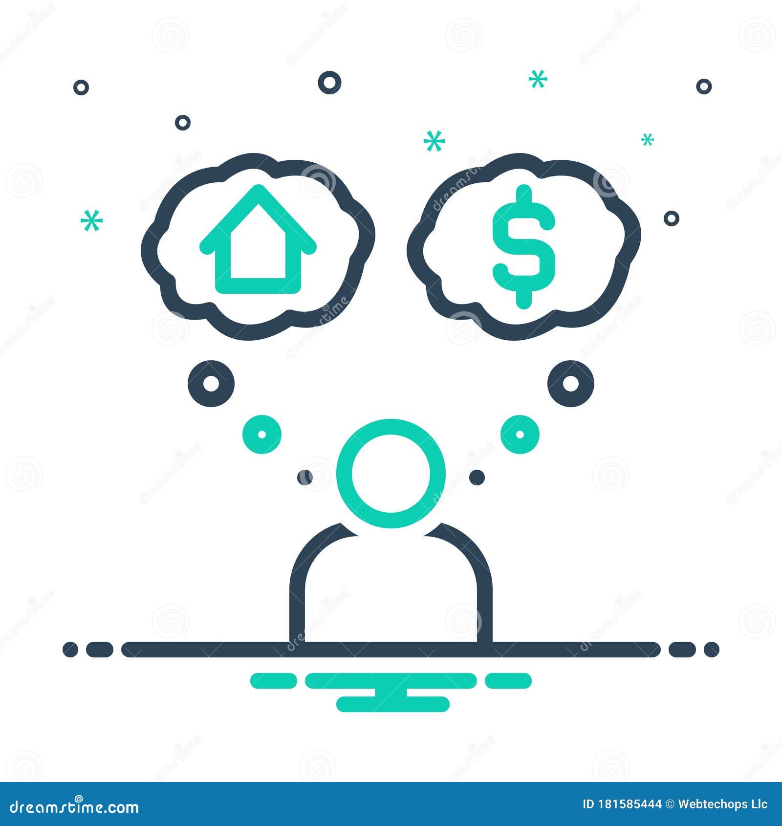 Brainstorm Visualize Ideate Venn Diagram Stock Photography ...