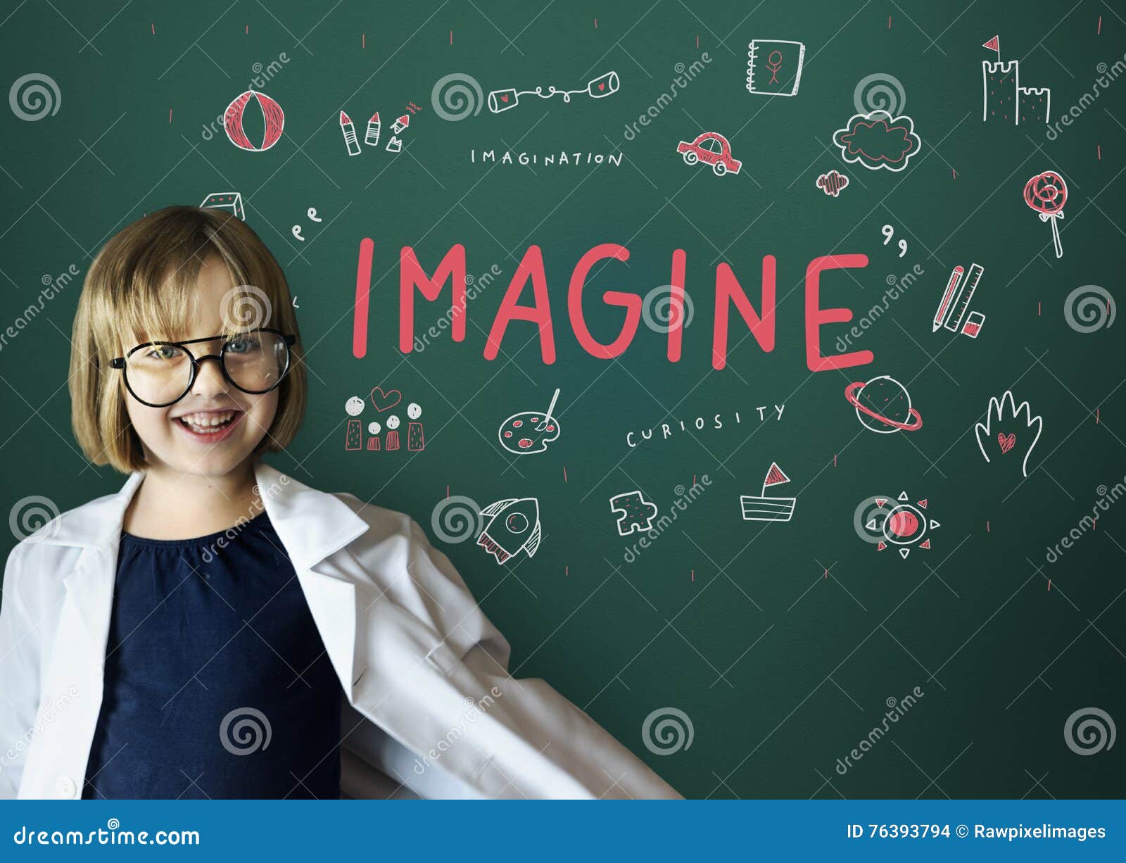 Imagine Kids Freedom Education Icon Concept Stock Illustration ...