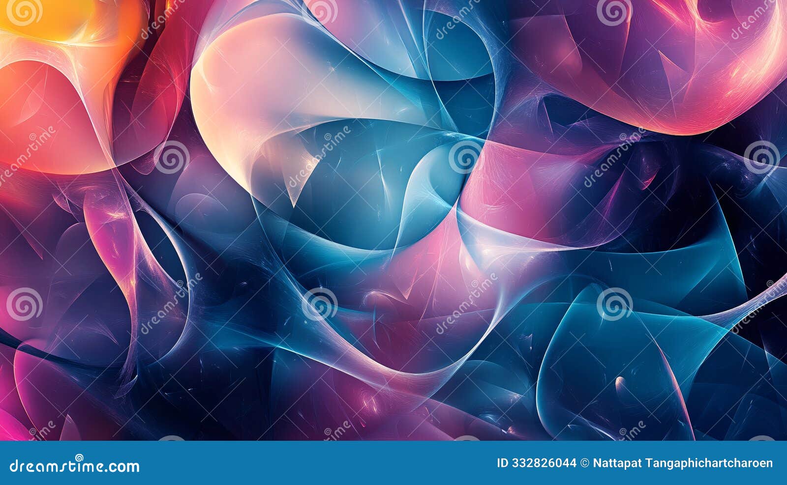 Imagine Layers of Shapes Translucent and Ethereal Interwoven in a ...