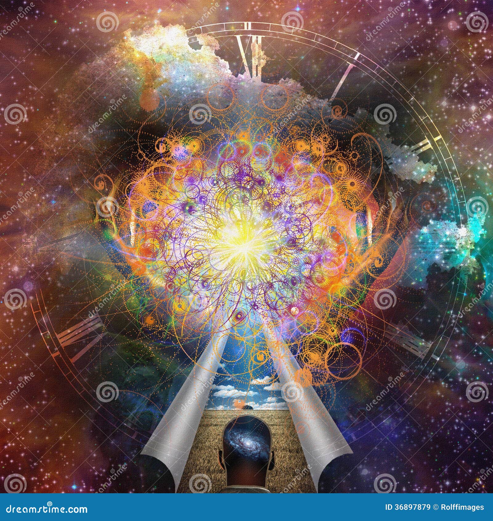 Imagine stock illustration. Illustration of force, concept - 36897879