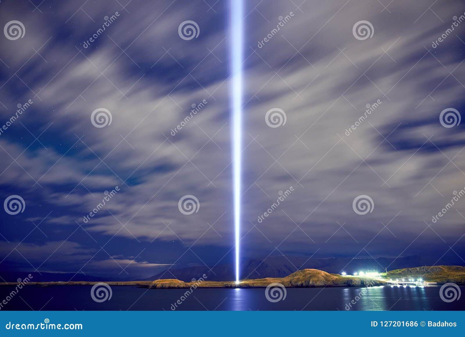 The Imagine Peace Tower stock photo. Image of landmark - 127201686
