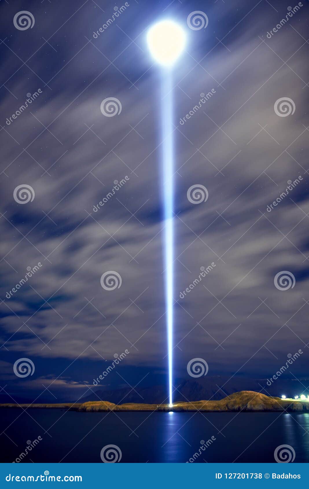 The Imagine Peace Tower stock photo. Image of mountain - 127201738
