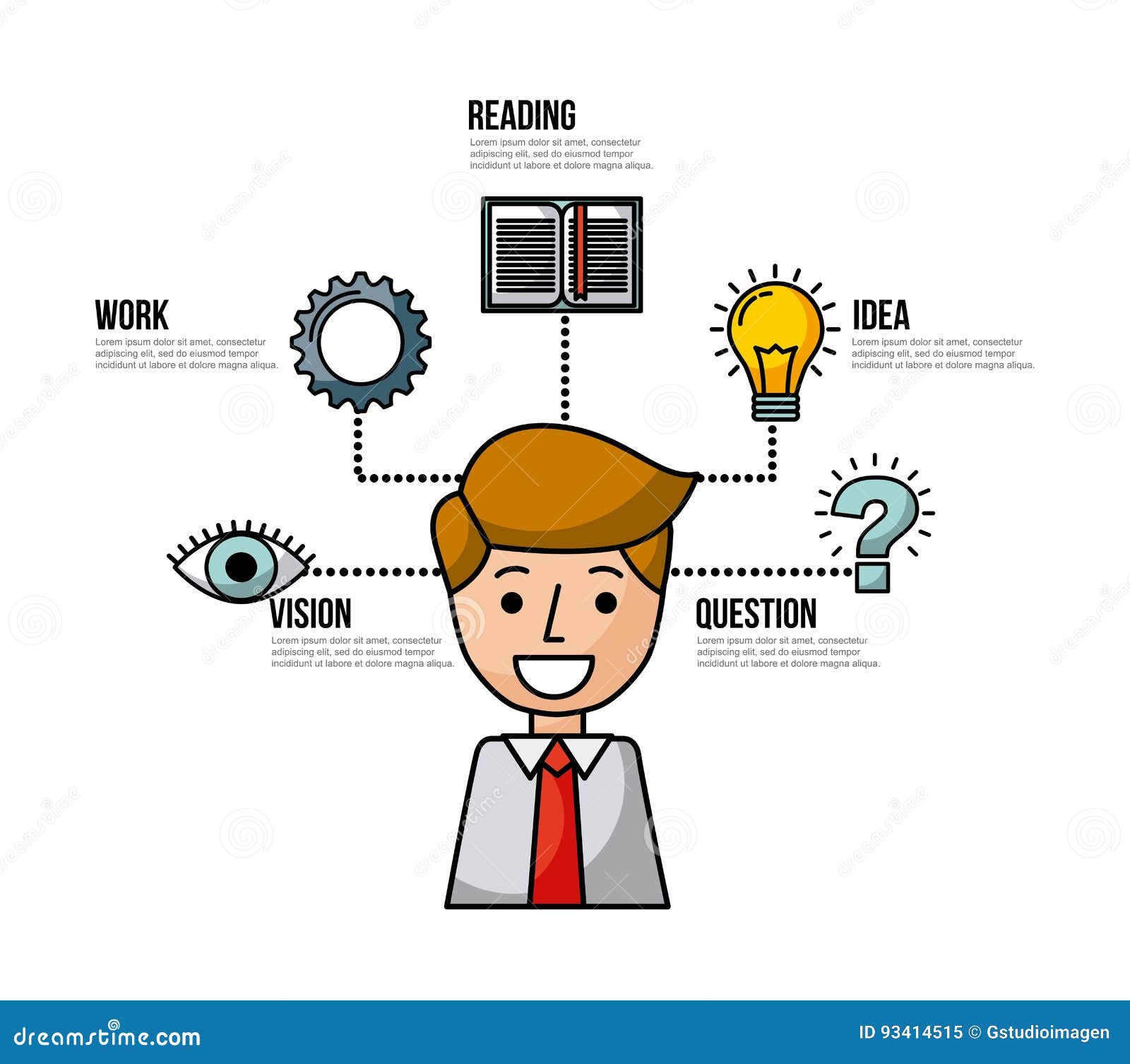 Imagine People Illustration Stock Vector - Illustration of imagine ...