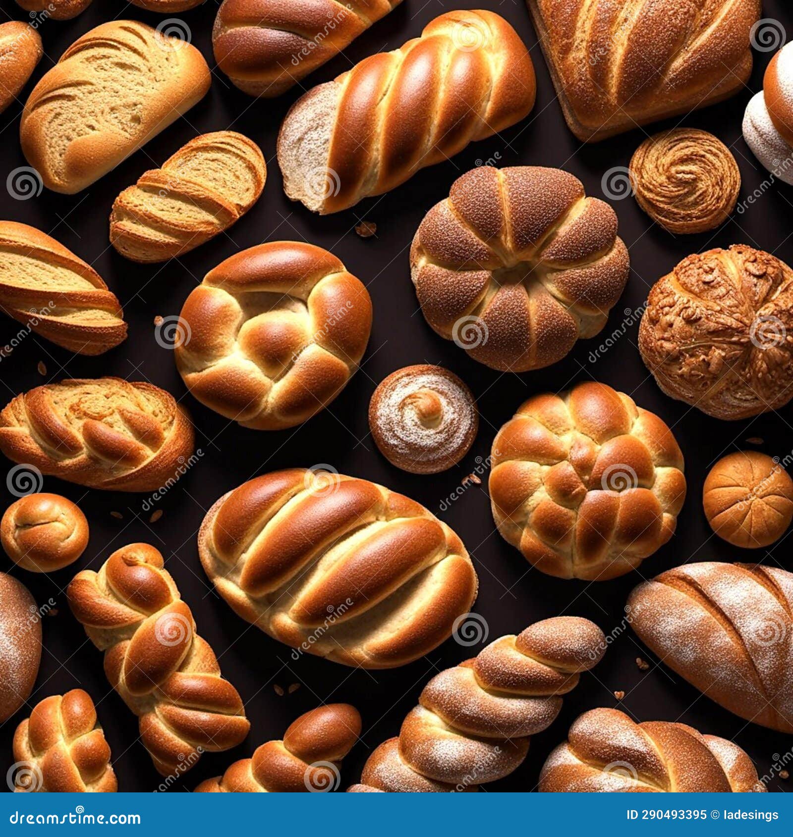 Artisanal Bread Basket: a Variety of Freshly Baked Delectable Loaves ...