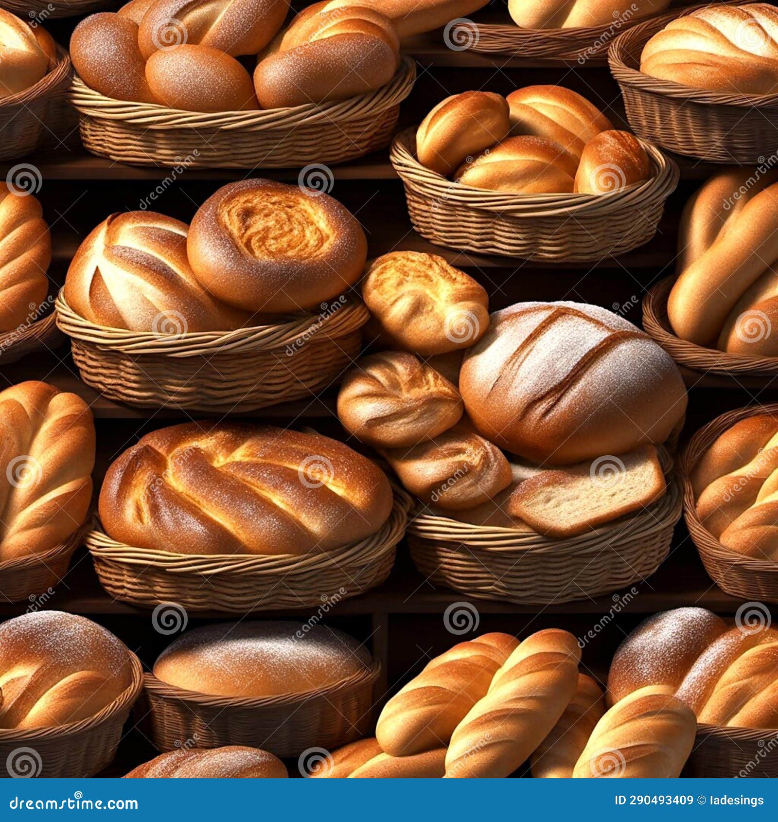 Artisanal Bread Basket: a Variety of Freshly Baked Delectable Loaves ...
