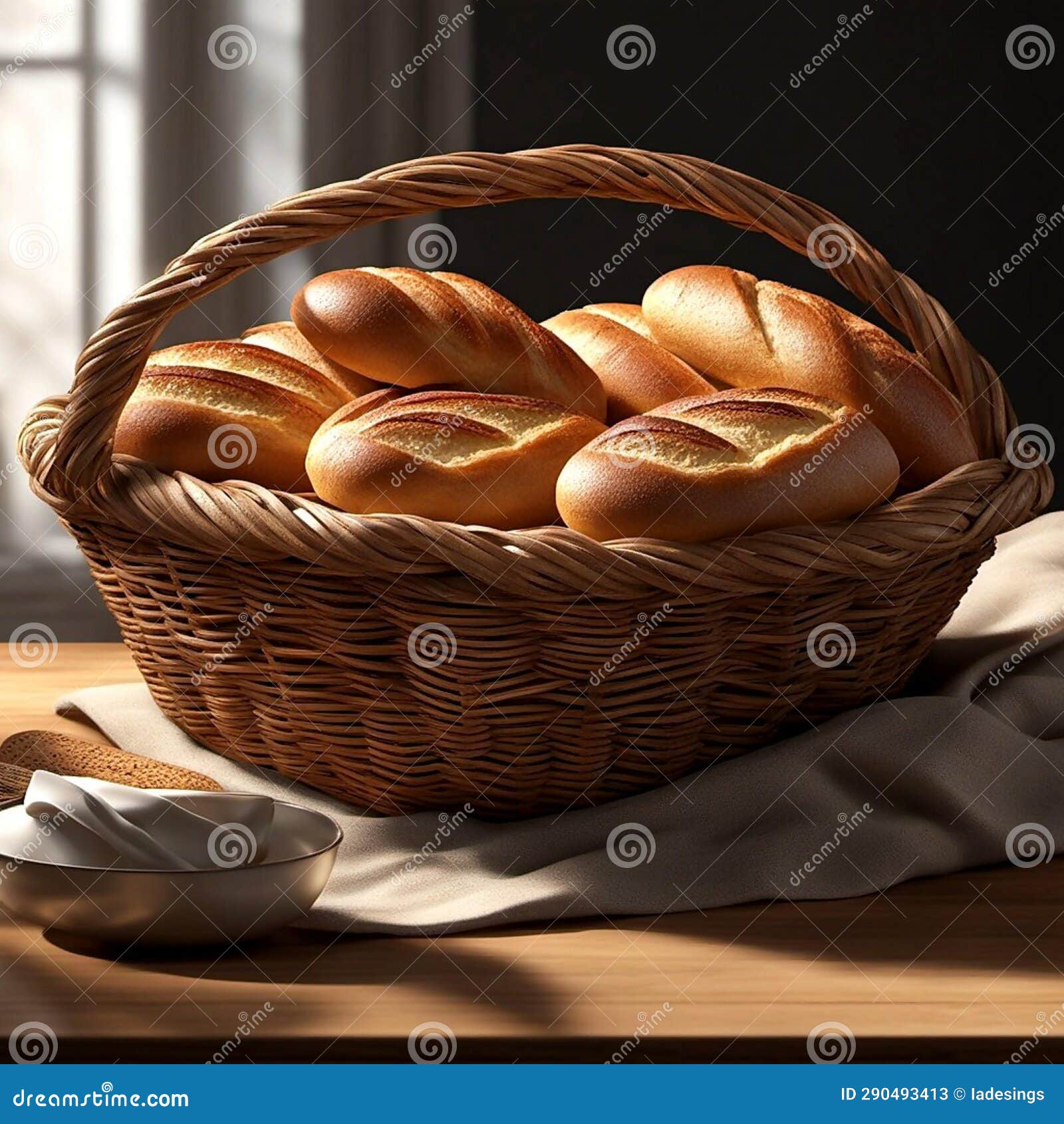 Artisanal Bread Basket: a Variety of Freshly Baked Delectable Loaves ...
