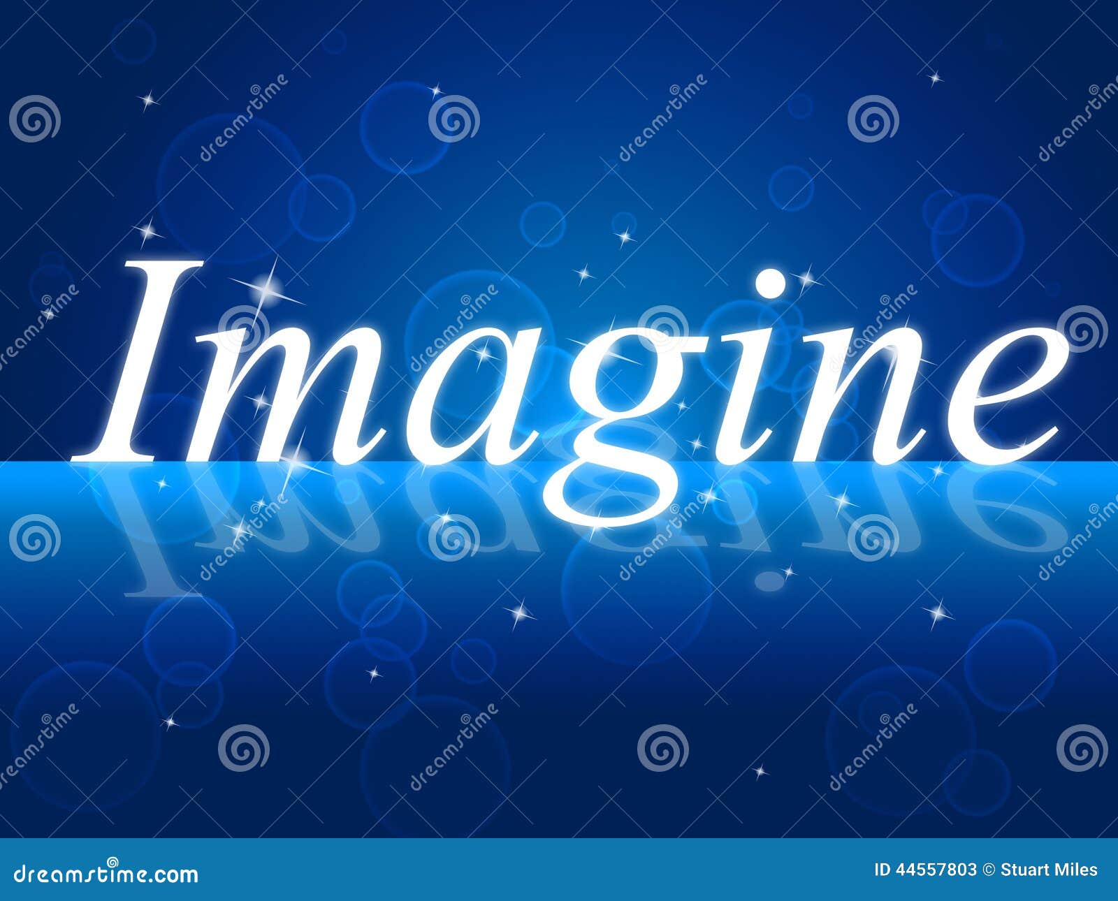 Imagine Thoughts Indicates Thoughtful Imagining and Vision Stock ...