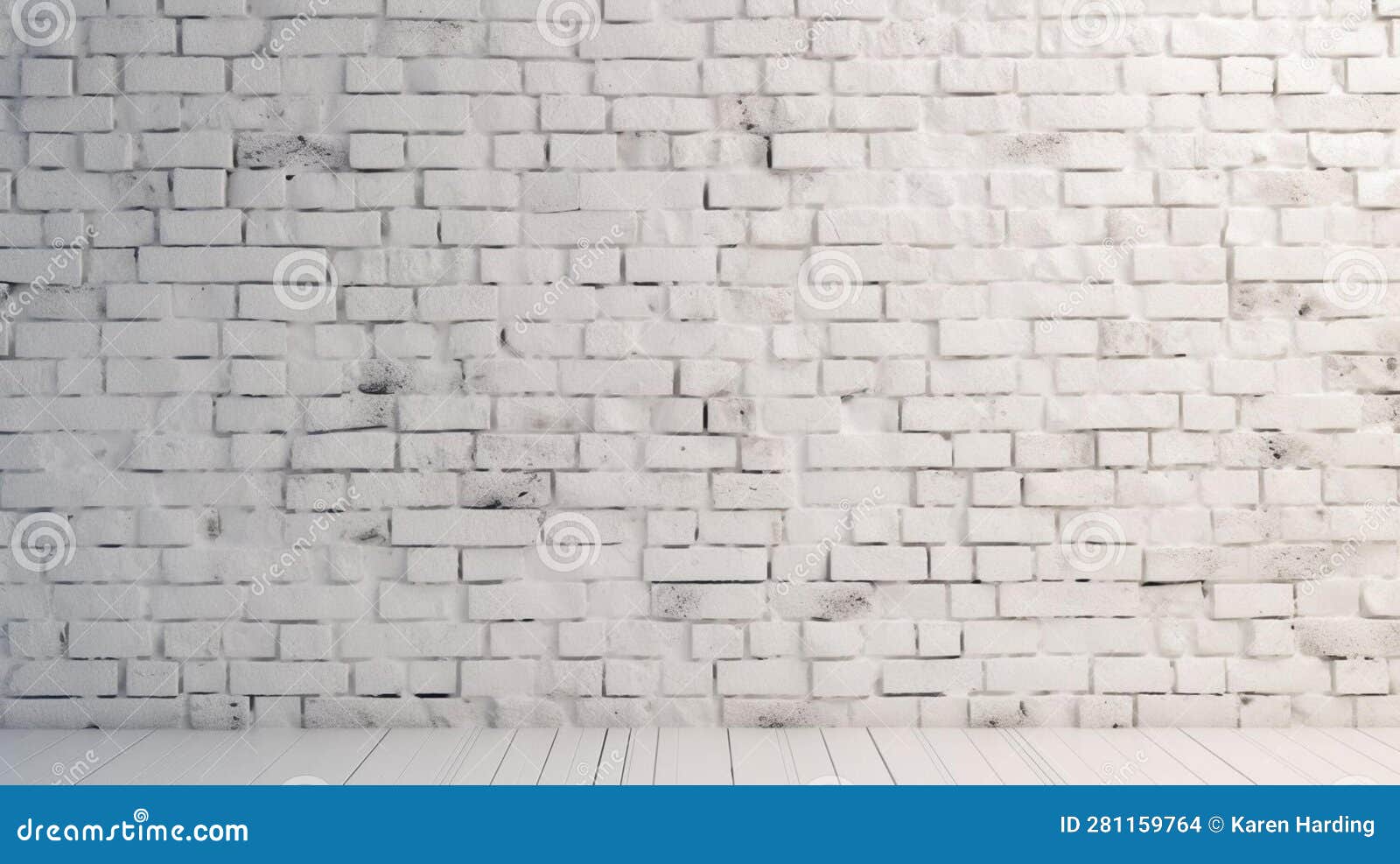 White Brick Wall Background Stock Illustration - Illustration of look ...