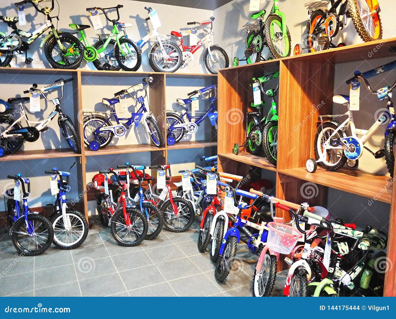 Sports Shop Selling Bicycles and Other Equipment. in this Store You ...