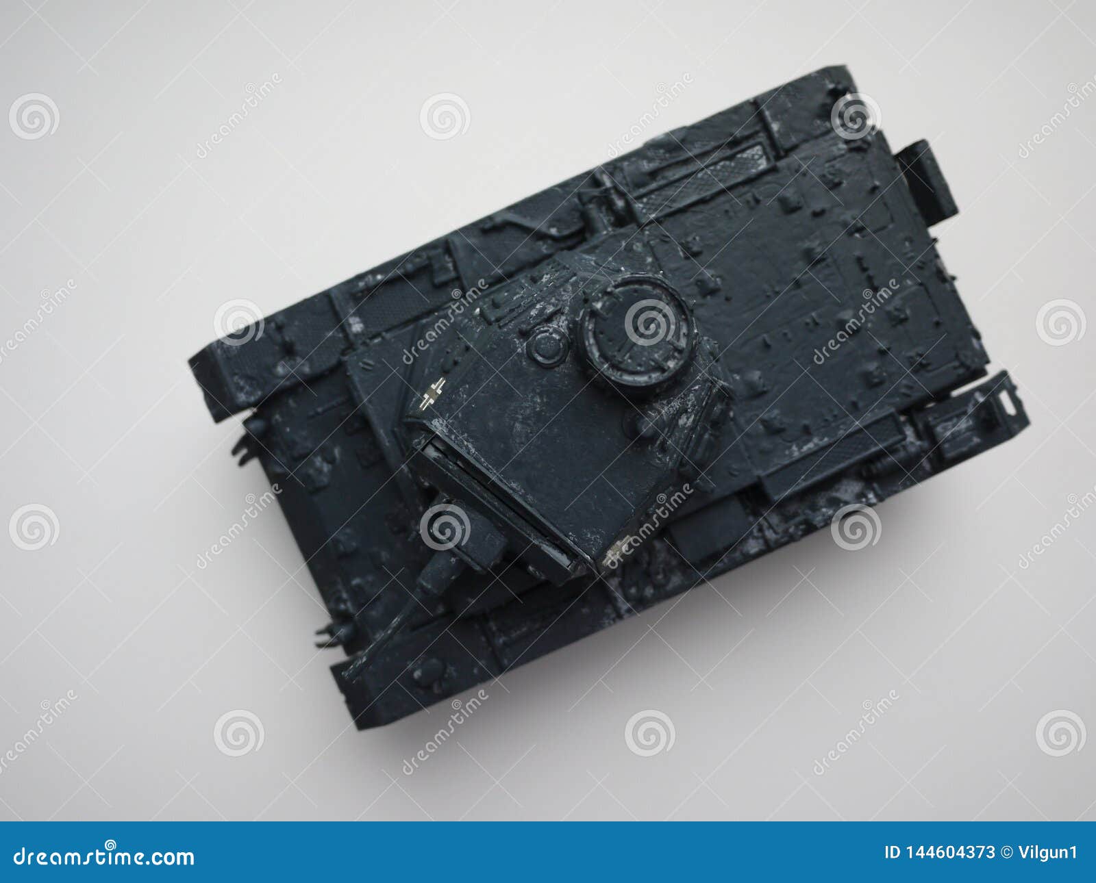 Model of Plastic Tank. Soviet and Fascist Tanks. Details and Close-up ...