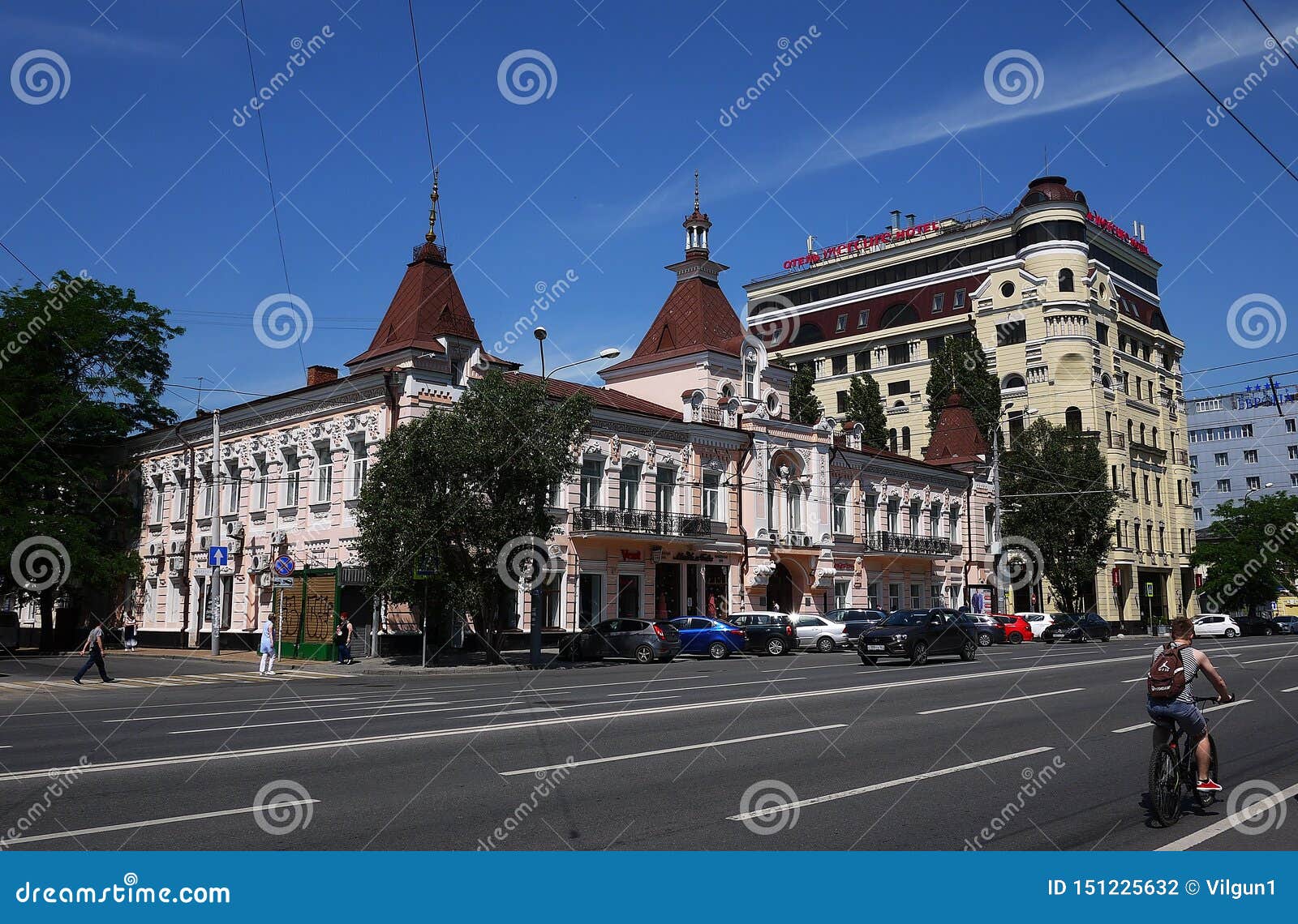 Streets and Architecture of Rostov-on-don. Details and Close-up ...