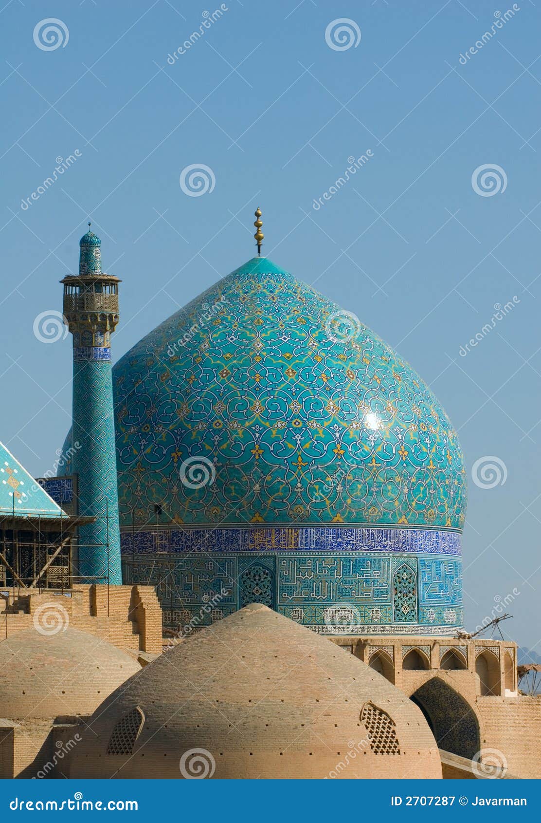 Imam Mosque, Isfahan, Iran stock image. Image of arabic - 2707287