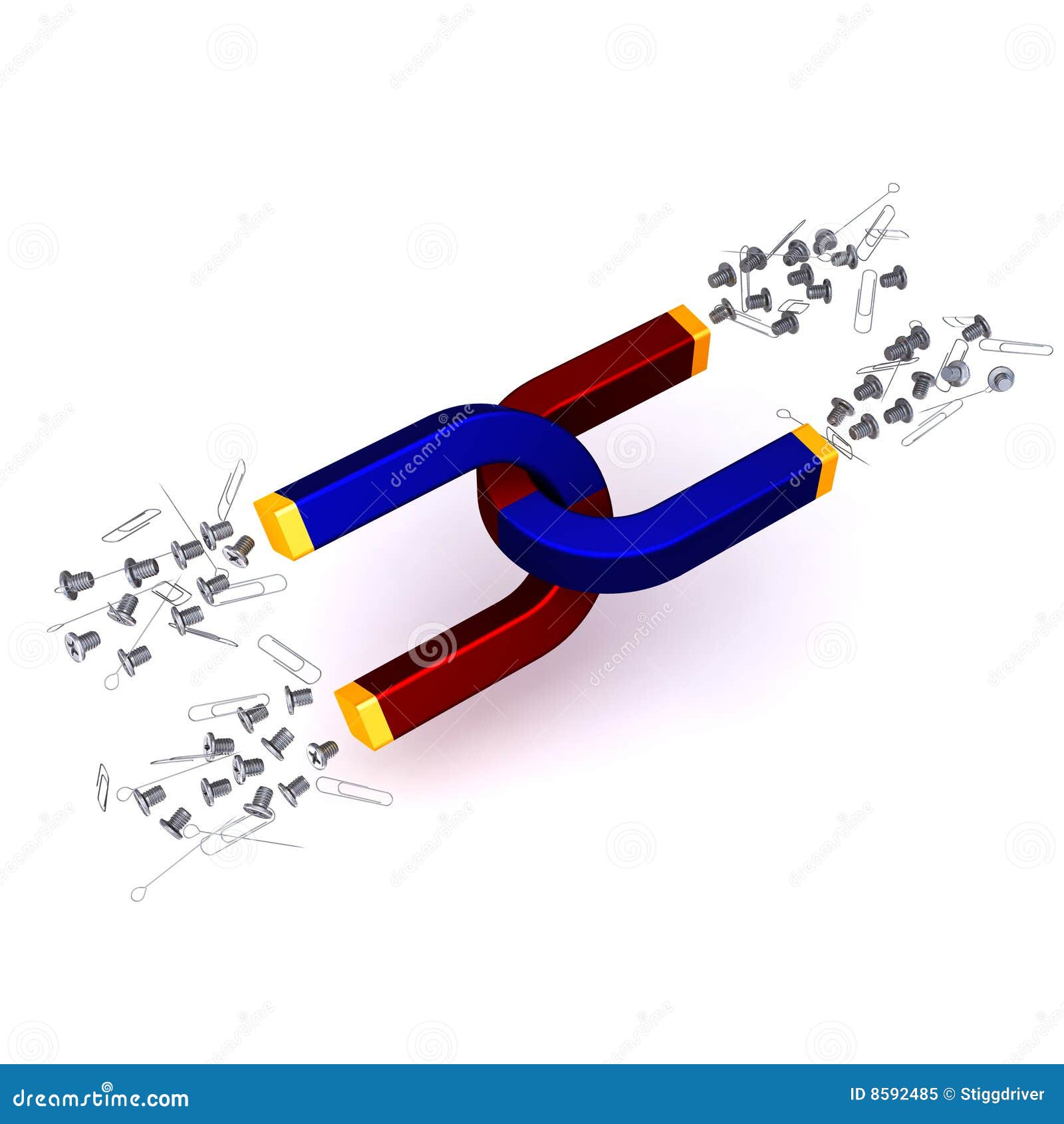 Imanes Dobles De La Atracción Stock de ilustración - Ilustración de ...