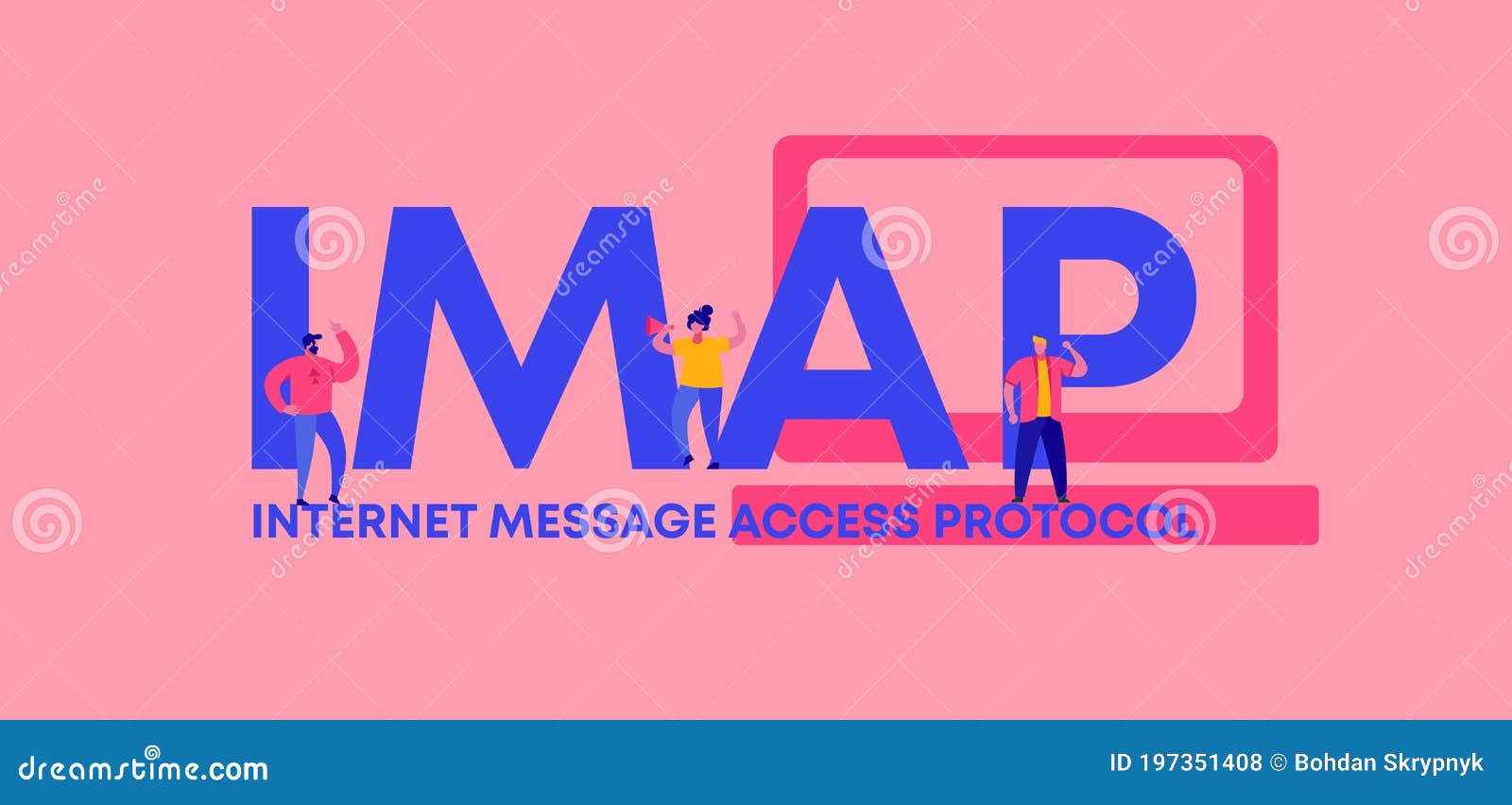 IMAP Internet Message Access Protocol. Web Software Digital Graphic ...