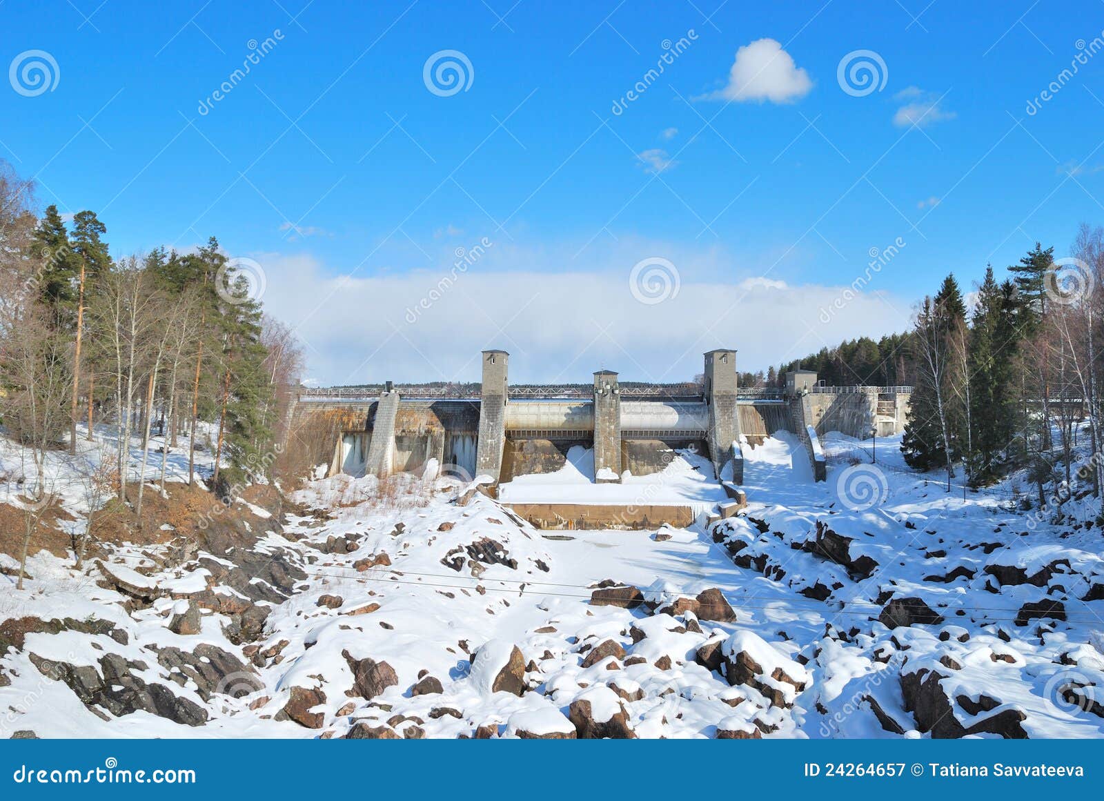 Imatra, Finland. Canyon Imatrankoski Royalty Free Stock Photography ...