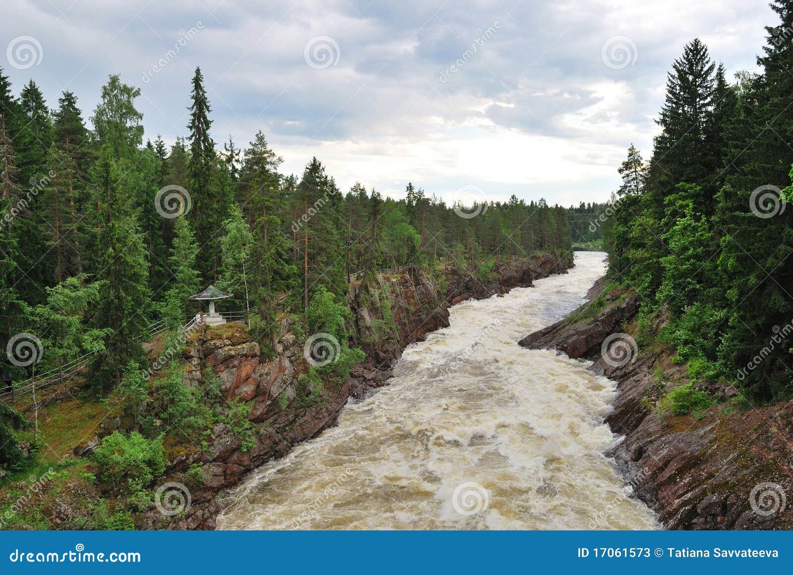 Imatra, Finland. River Vuoksa Stock Image - Image of flow, city: 17061573