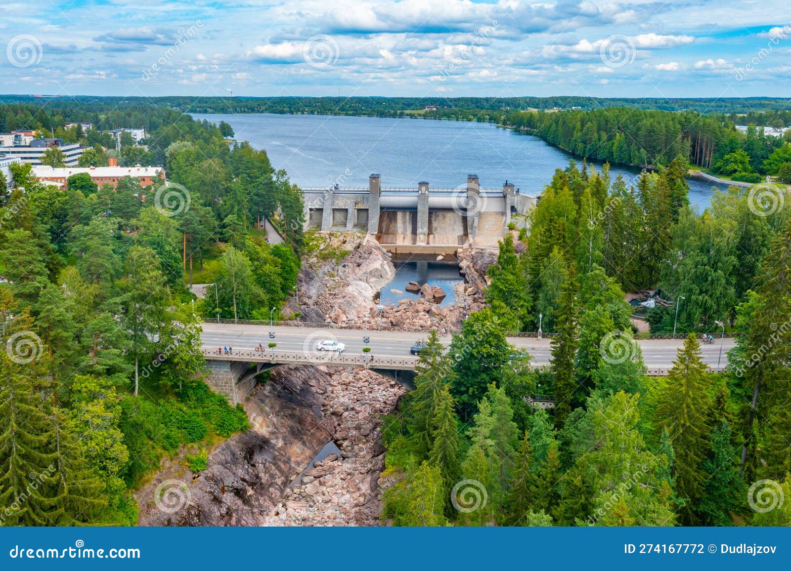 Imatra Rapids during a Low Water Flow in Finland Editorial Photography ...