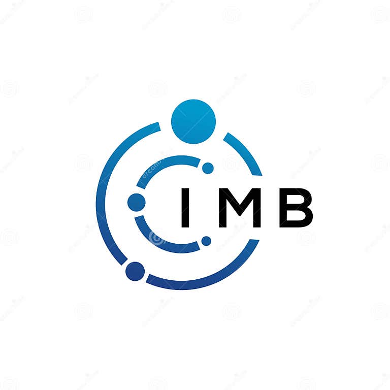 IMB Letter Technology Logo Design on White Background. IMB Creative ...