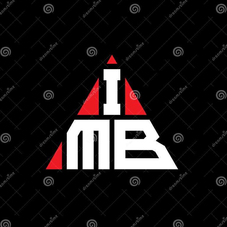 IMB Triangle Letter Logo Design with Triangle Shape. IMB Triangle Logo ...