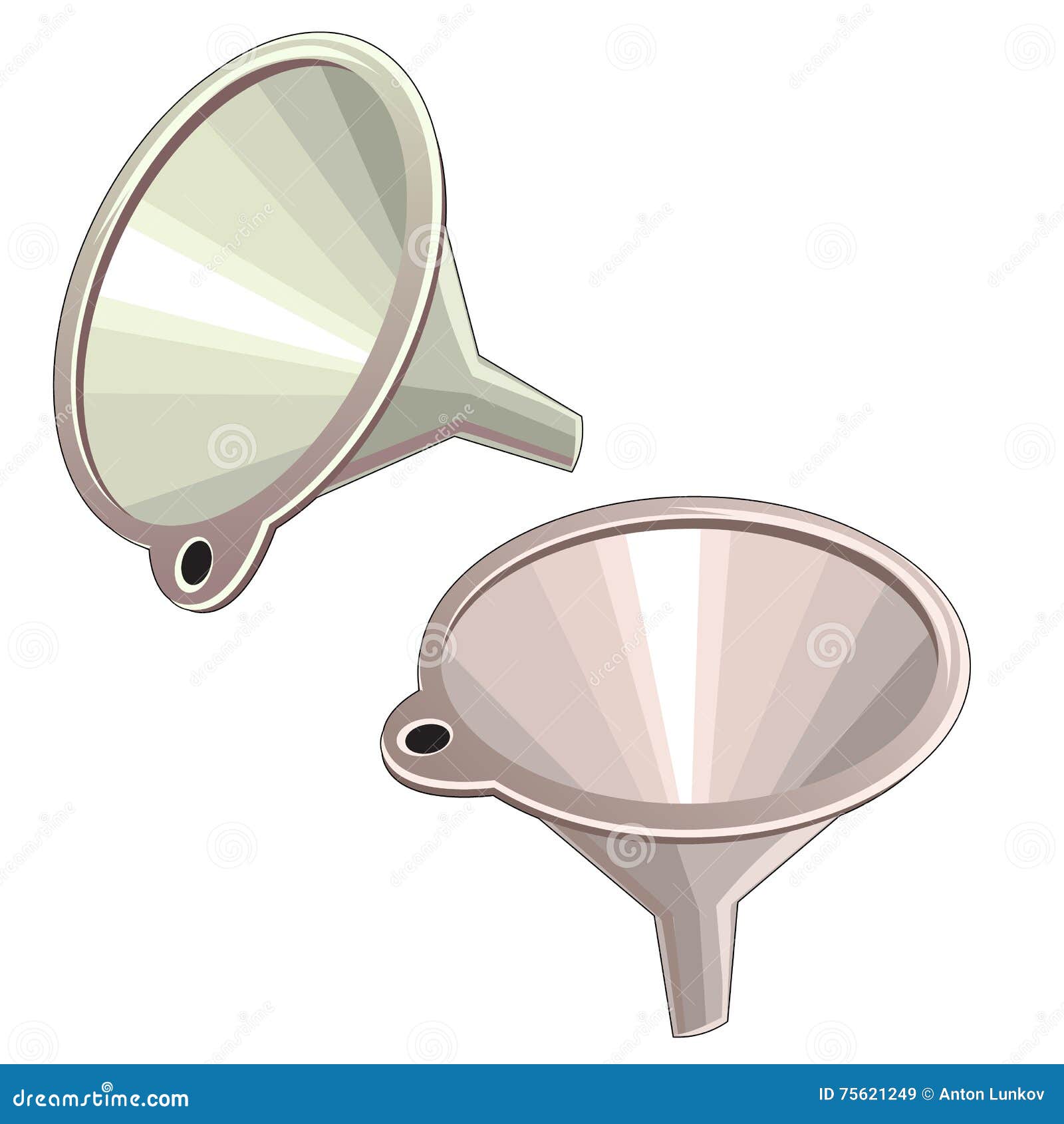 Imbuto Di Plastica Colorato Due Alla Moda Illustrazione Vettoriale ...