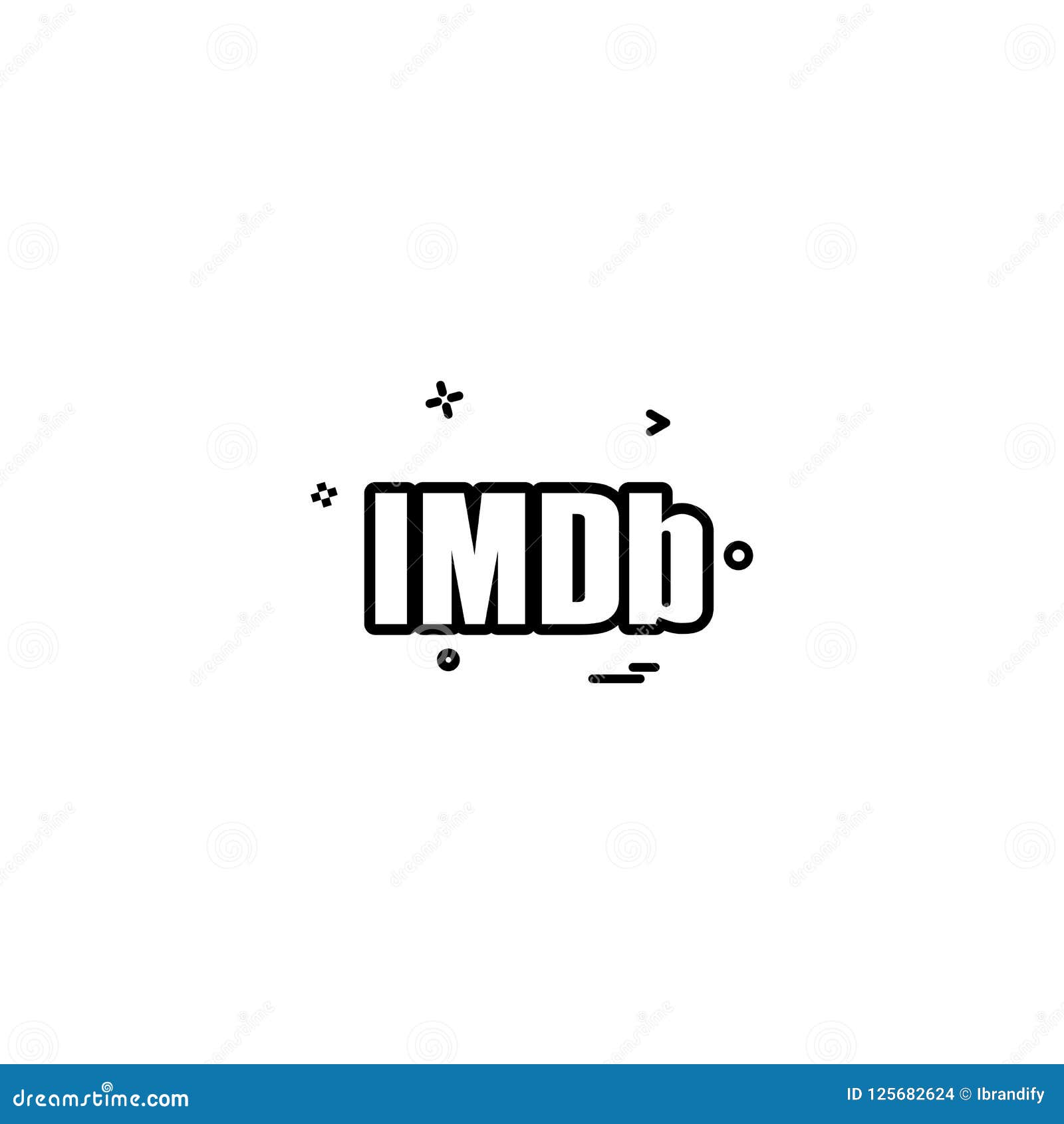 IMDb icon design vector editorial stock image. Illustration of ...