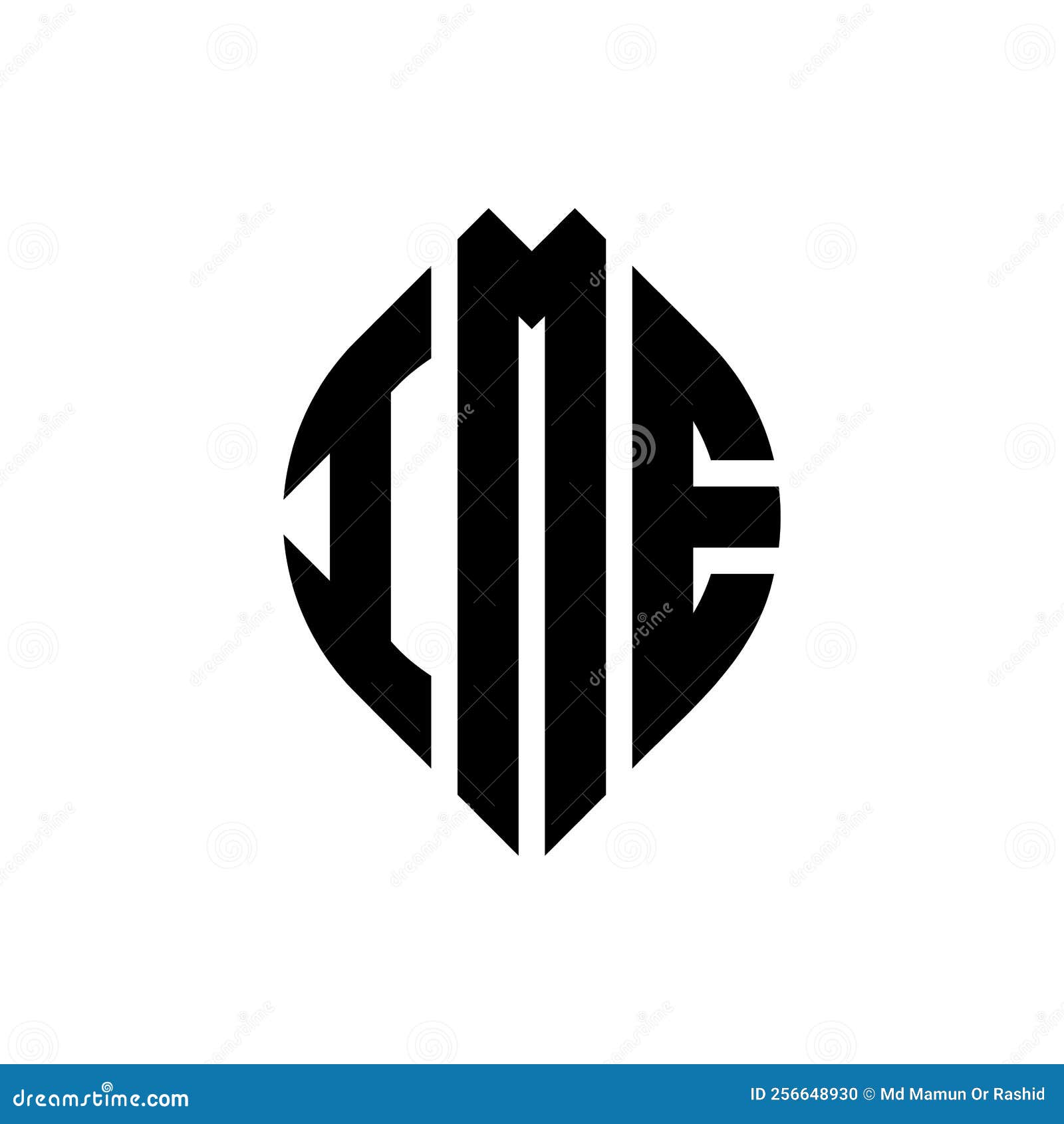 IME Circle Letter Logo Design with Circle and Ellipse Shape. IME ...