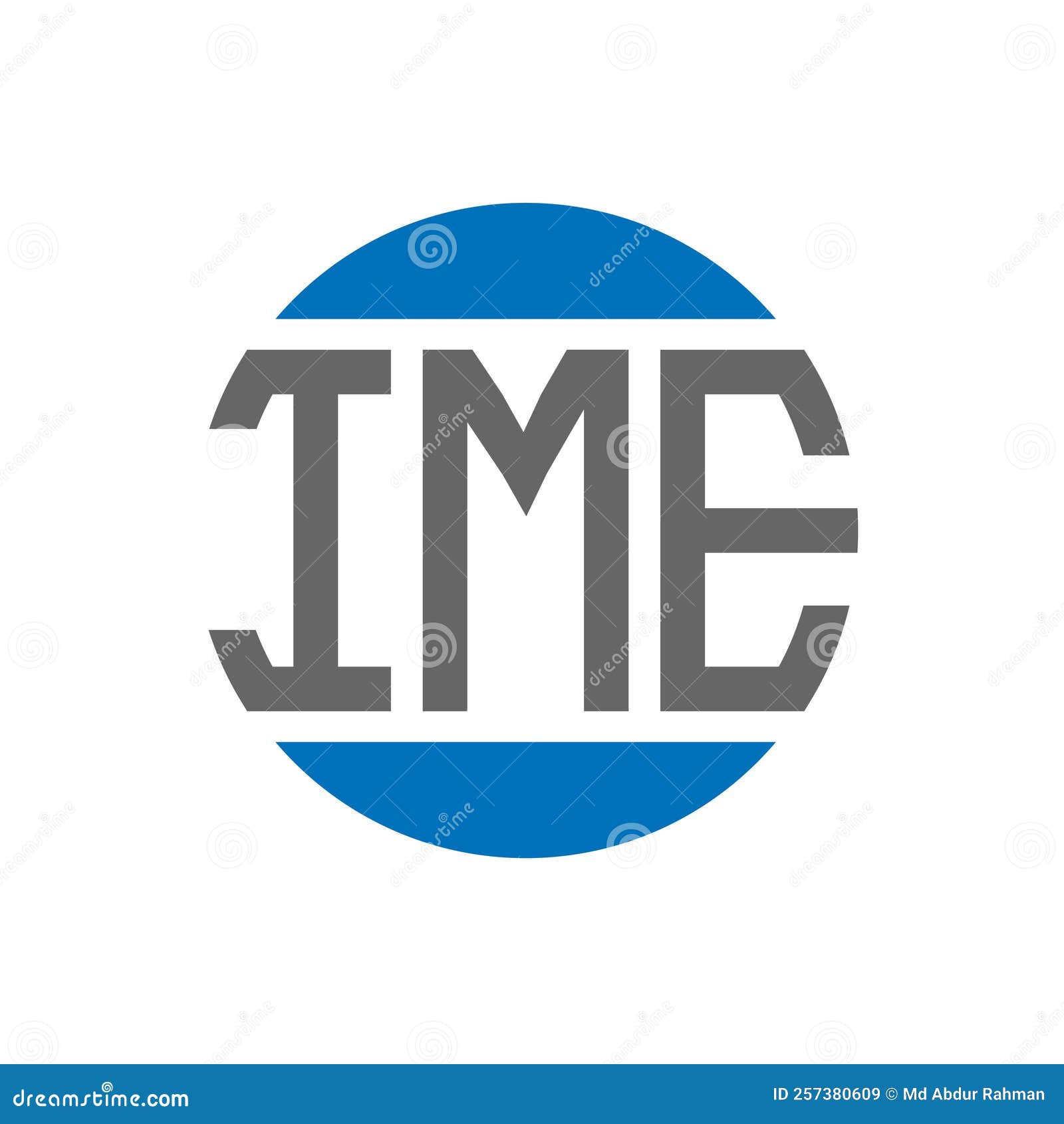 IME Letter Logo Design On White Background. IME Creative Initials ...