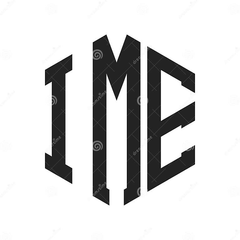 IME Logo Design. Initial Letter IME Monogram Logo Using Hexagon Shape ...