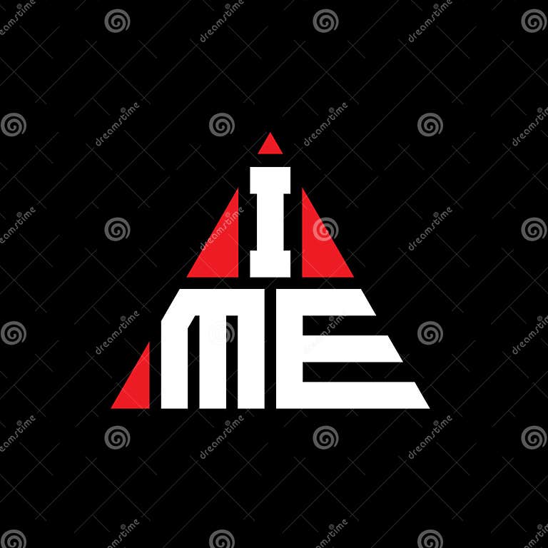 IME Triangle Letter Logo Design with Triangle Shape. IME Triangle Logo ...