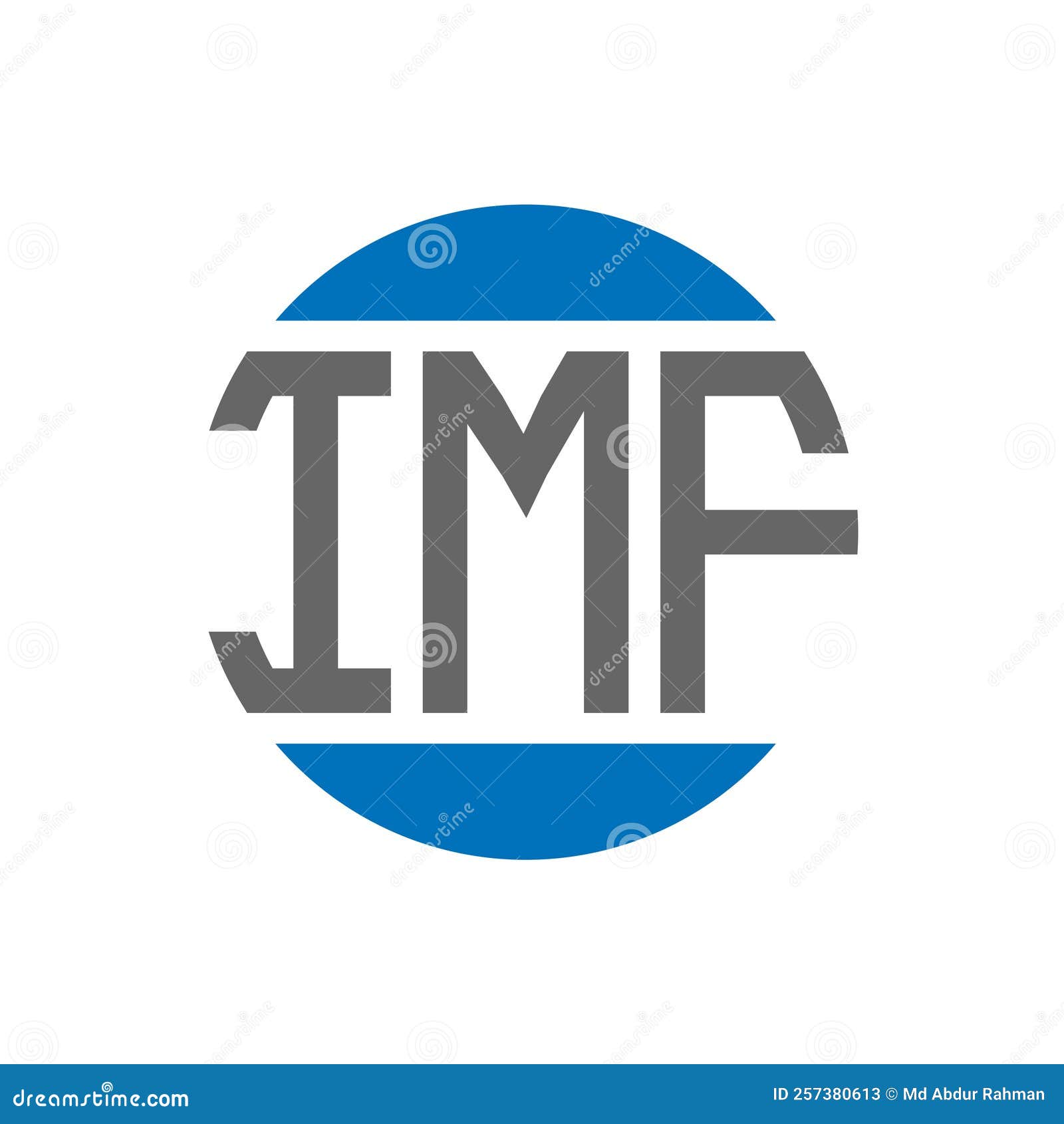 IMF Letter Logo Design On White Background. IMF Creative Initials ...