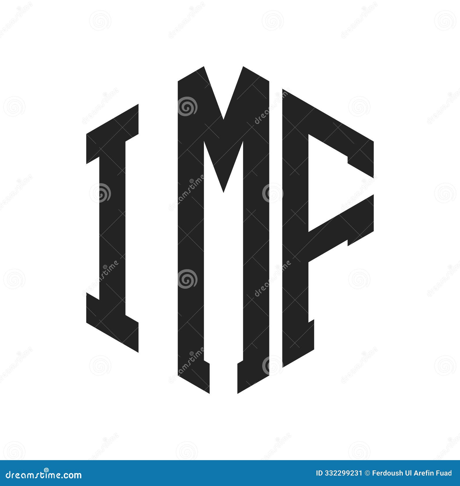 IMF Logo Design. Initial Letter IMF Monogram Logo Using Hexagon Shape ...