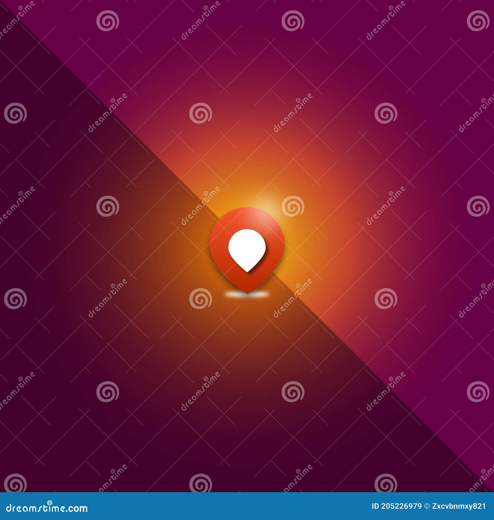 The Red Landmarks are Particularly Eye-catching Reminders. Stock ...