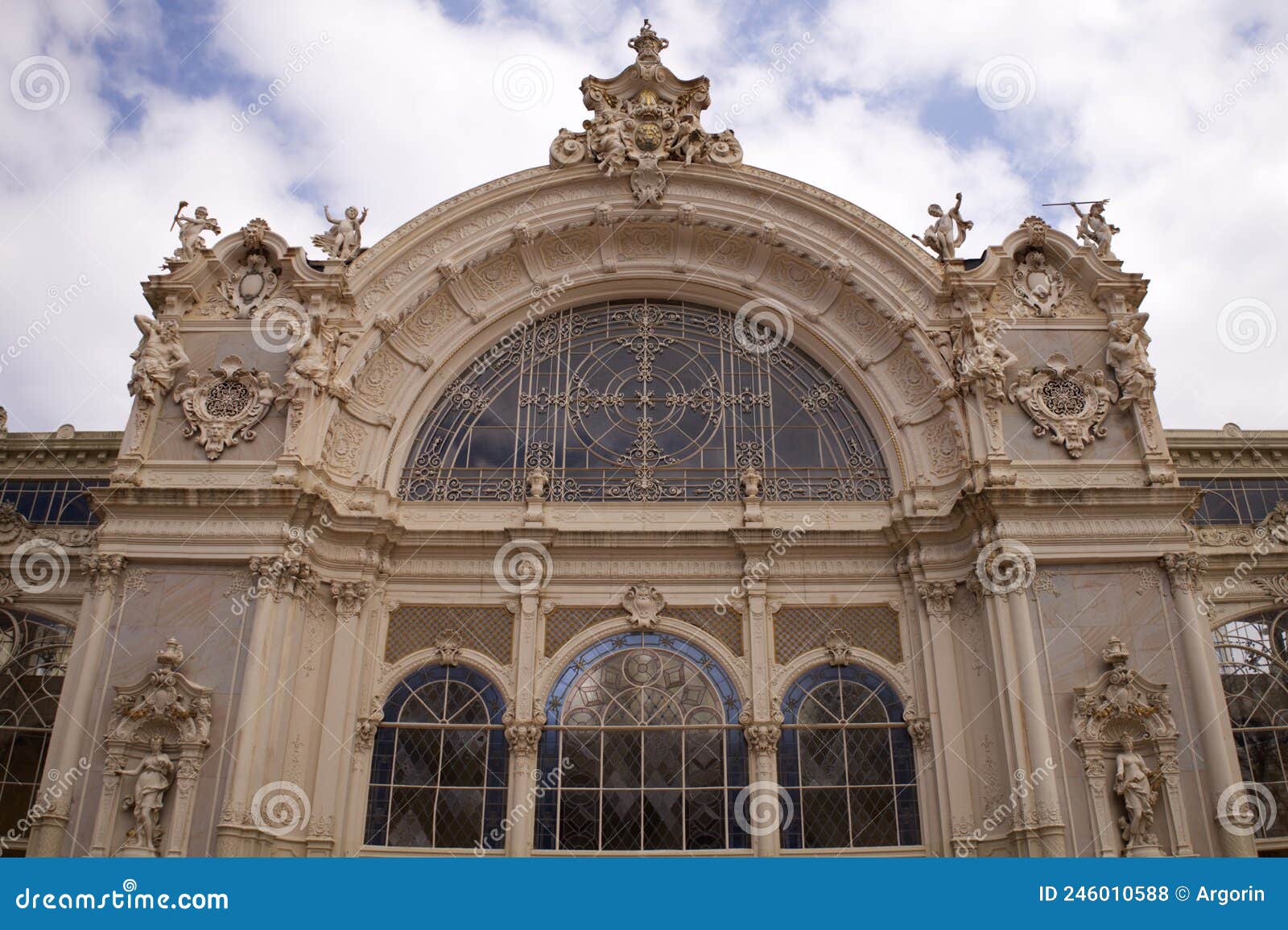 Main Gate into Neo-baroque Building Stock Photo - Image of style, rest ...