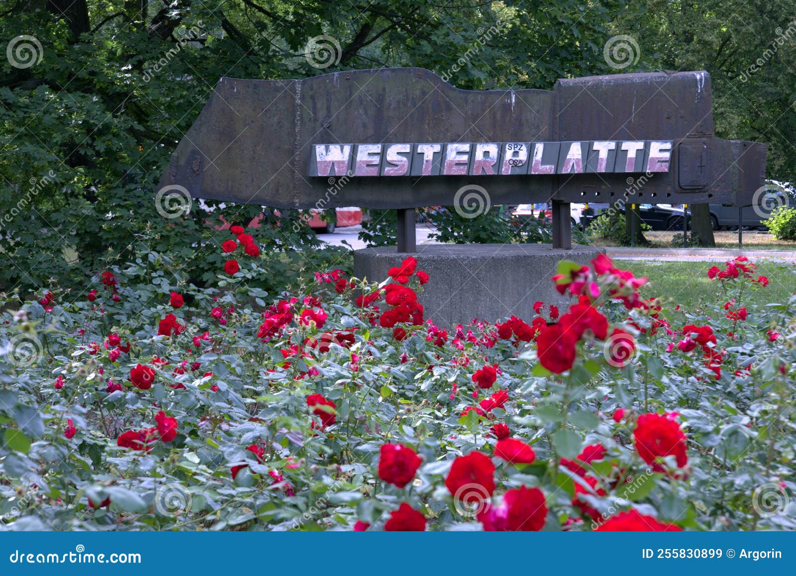 Westerplatte sign editorial stock image. Image of plate - 255830899