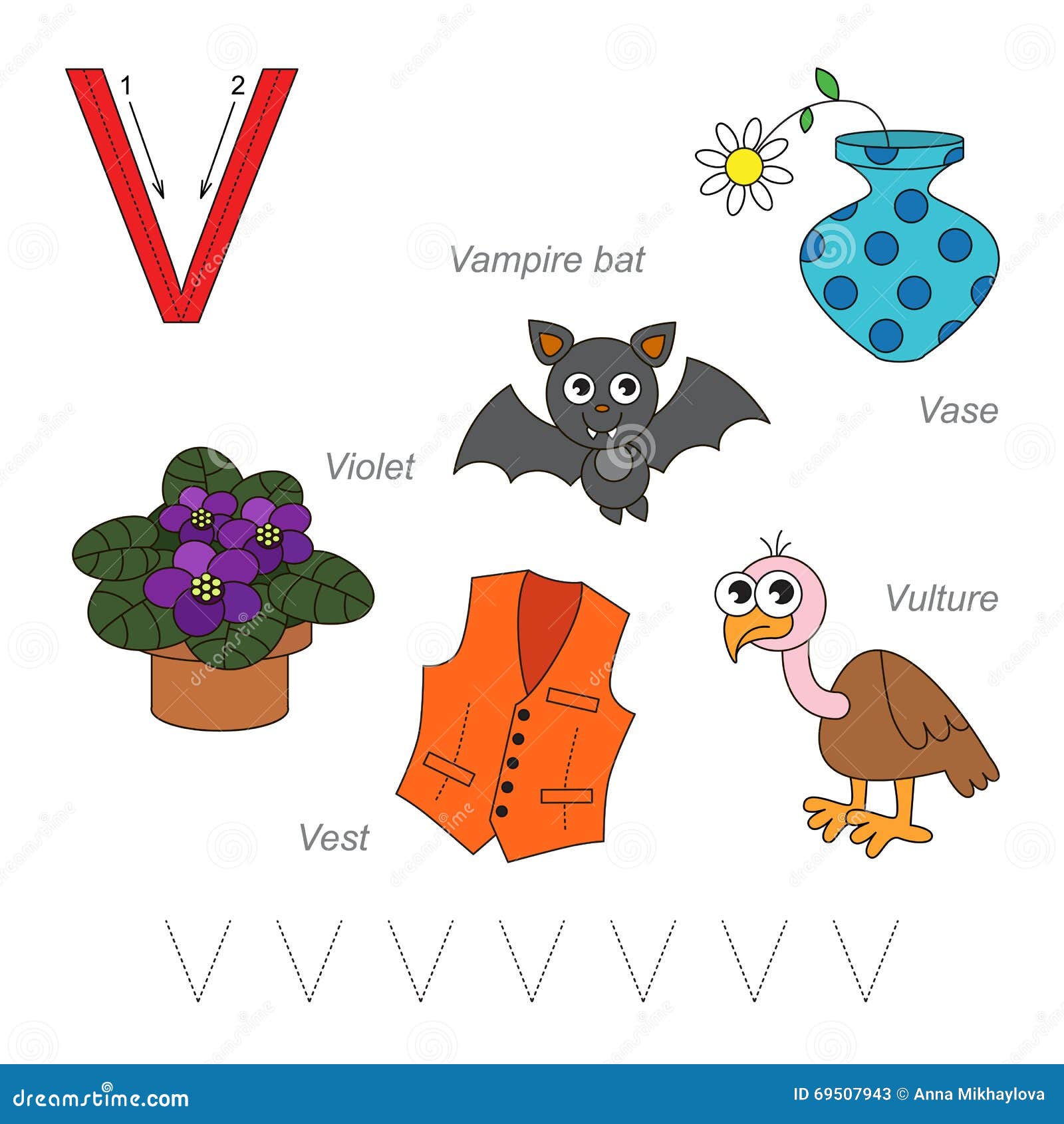 Imágenes Para La Letra V Ilustración del Vector - Imagen: 69507943