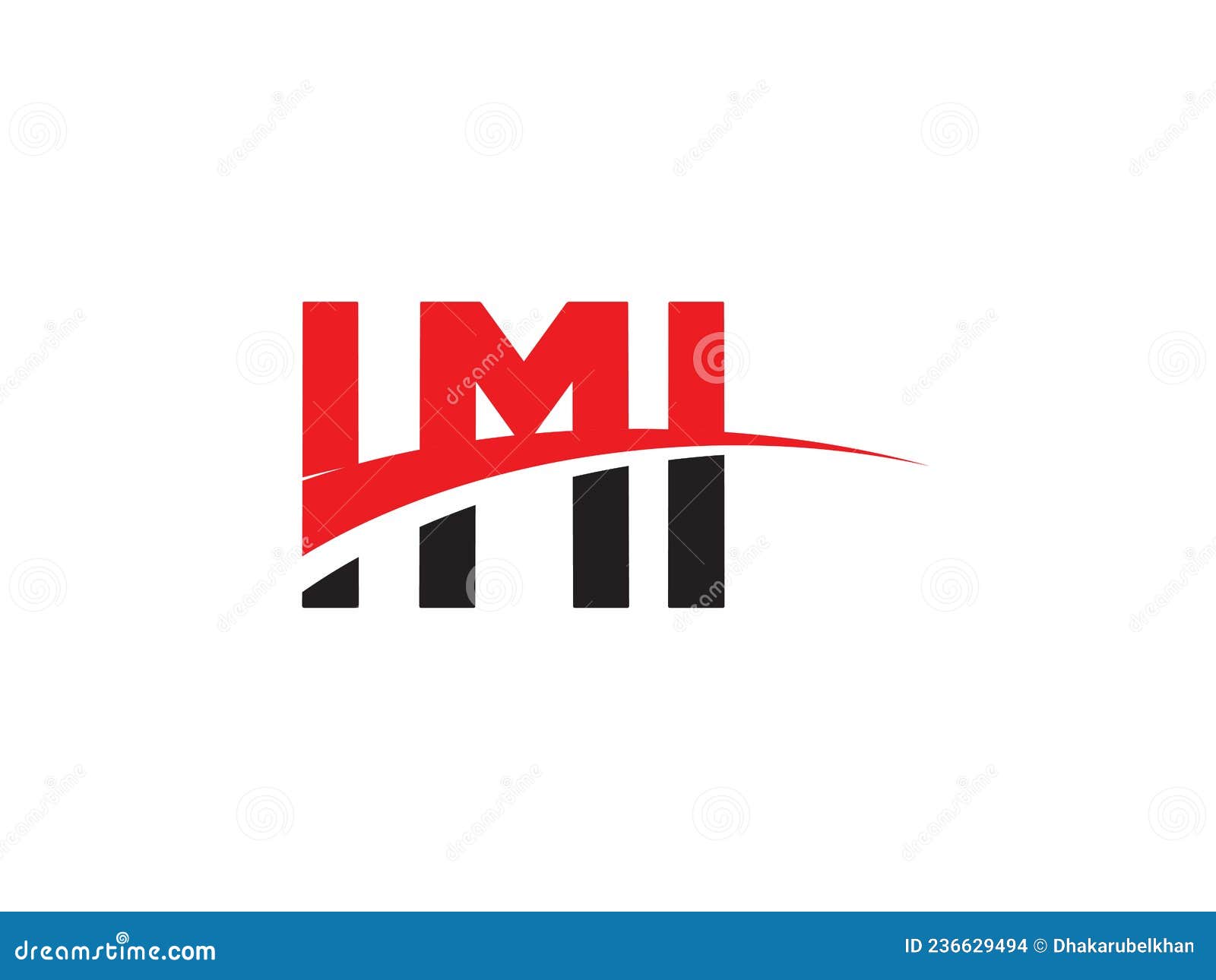 IMI Letter Initial Logo Design Vector Illustration Stock Vector ...