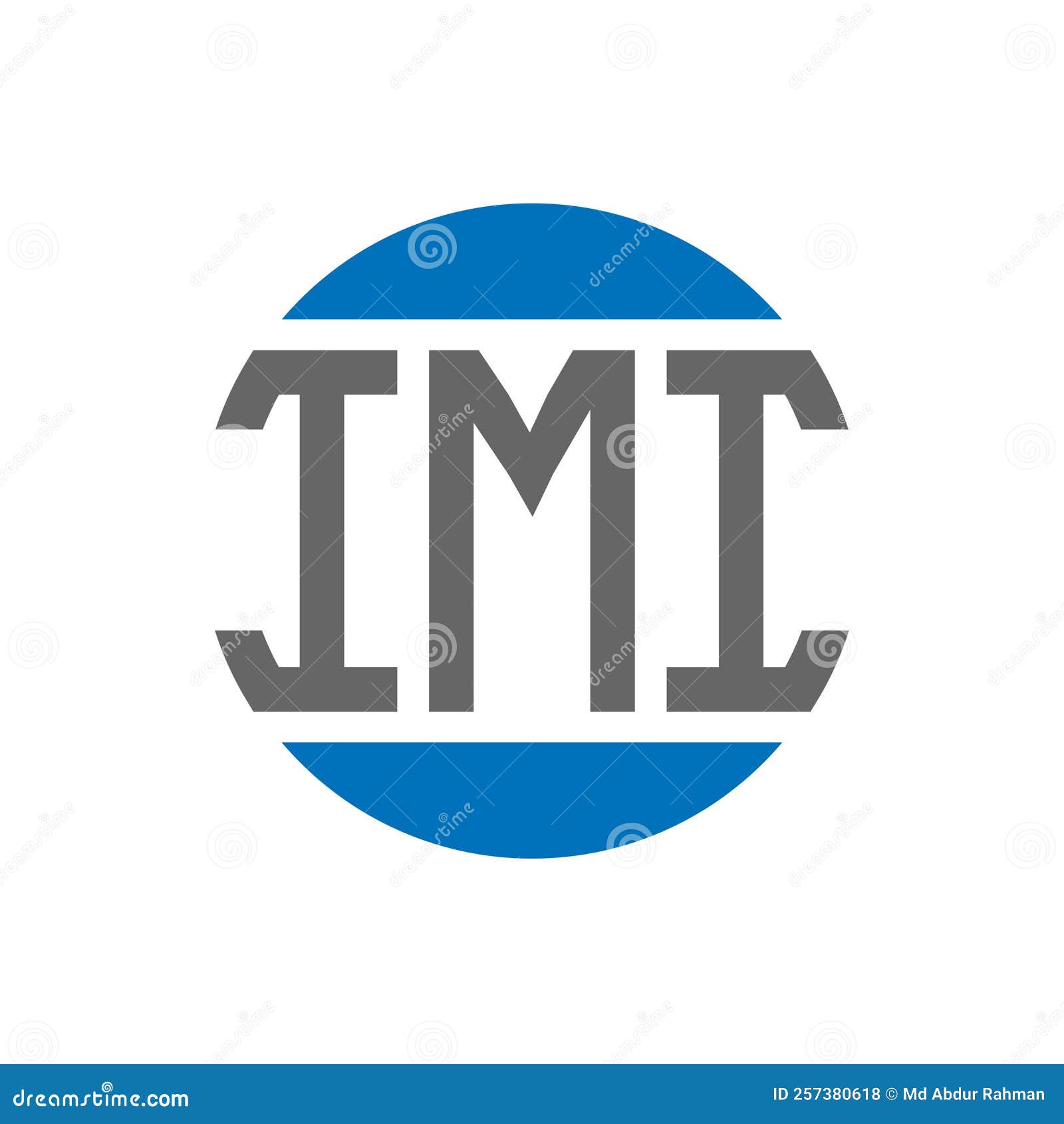 IMI Letter Logo Design On White Background. IMI Creative Initials ...