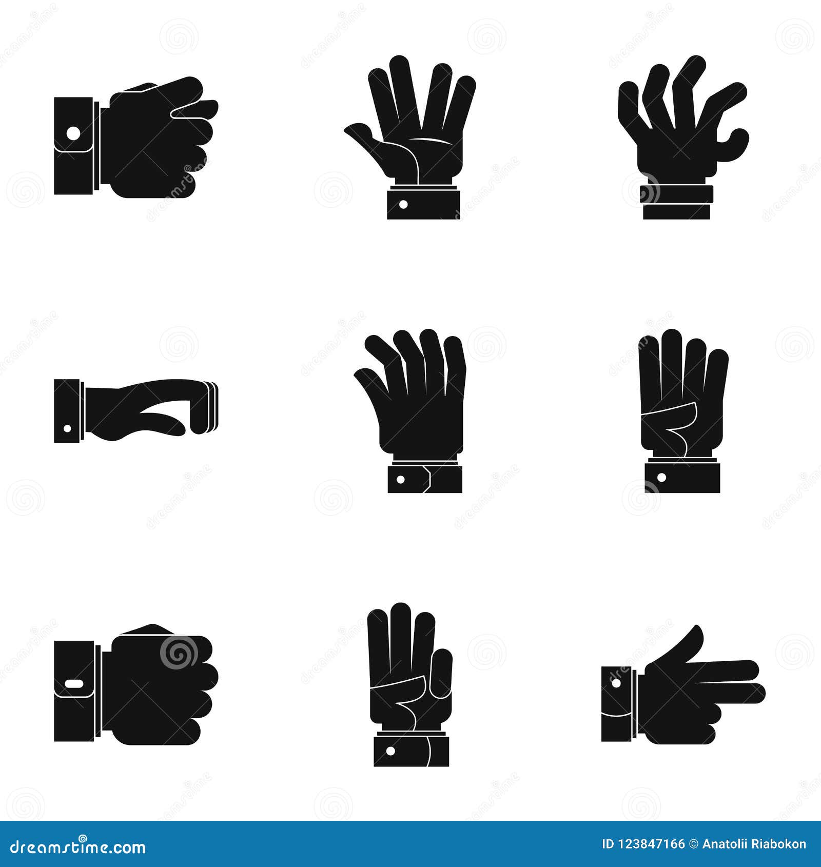 Imitate Icons Set, Simple Style Stock Illustration - Illustration of ...