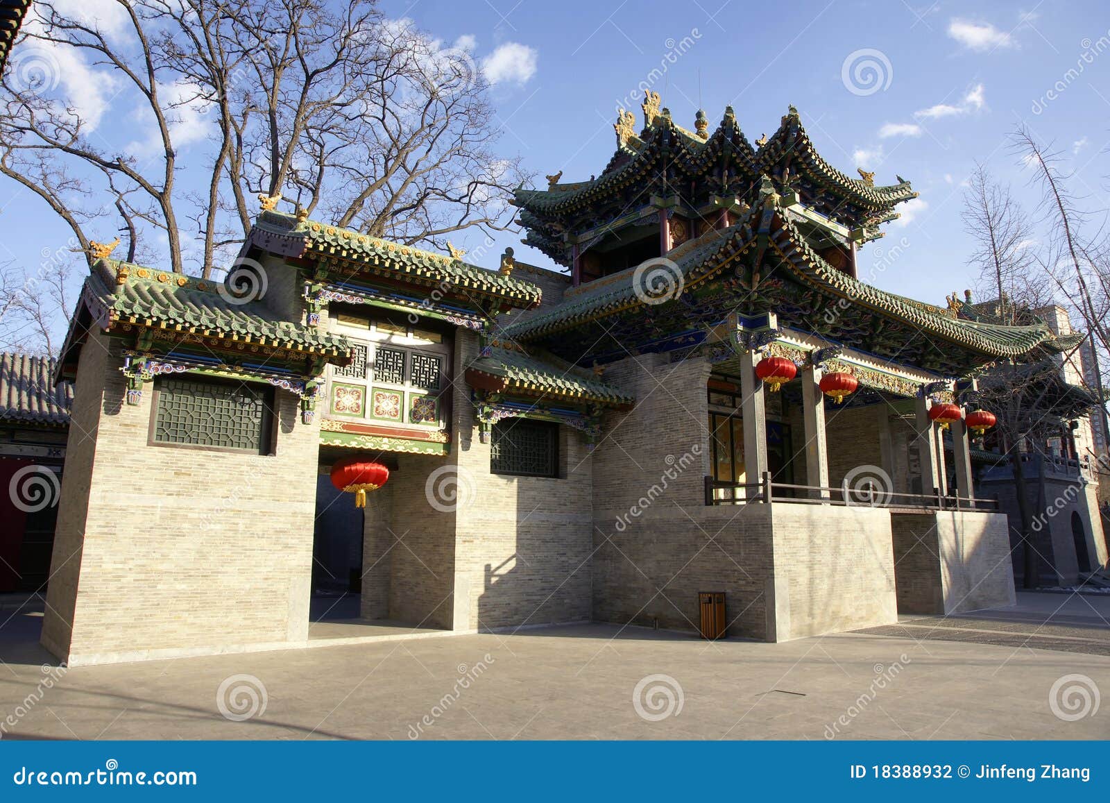 Imitation of Ancient Buildings Stock Photo - Image of tile, white: 18388932