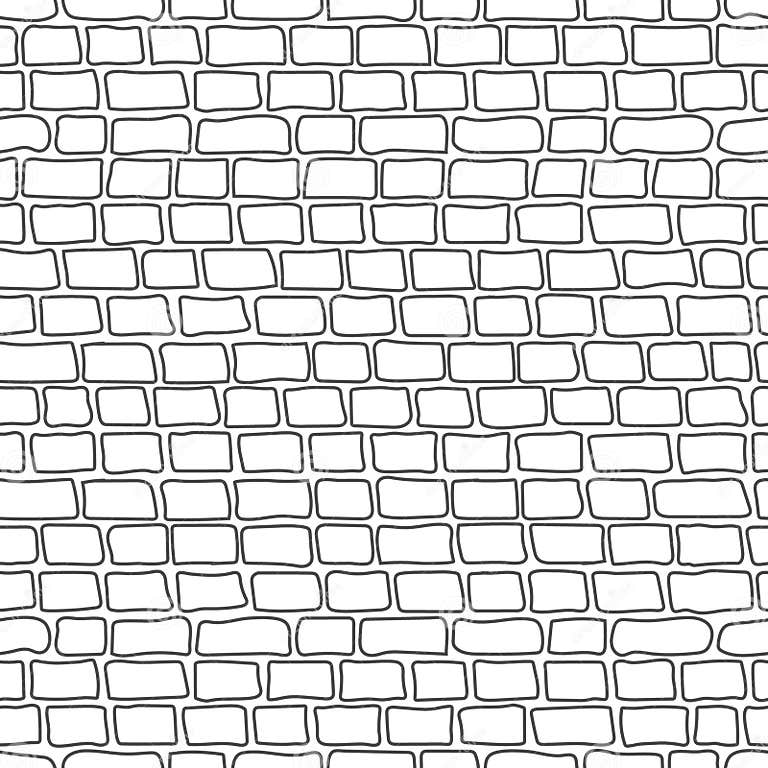 Imitation of a Brick Wall. Seamless Rectangle Pattern Stock Vector ...
