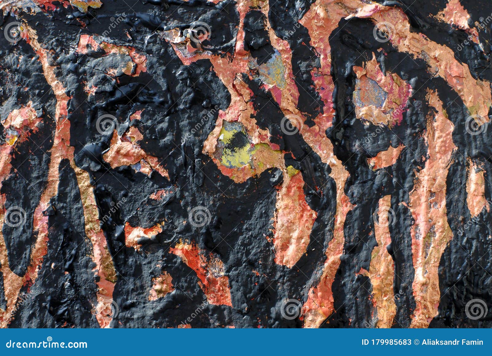 Texture of Burnt Antiques. Imitation of Burnt Paint on a Gilded Object ...